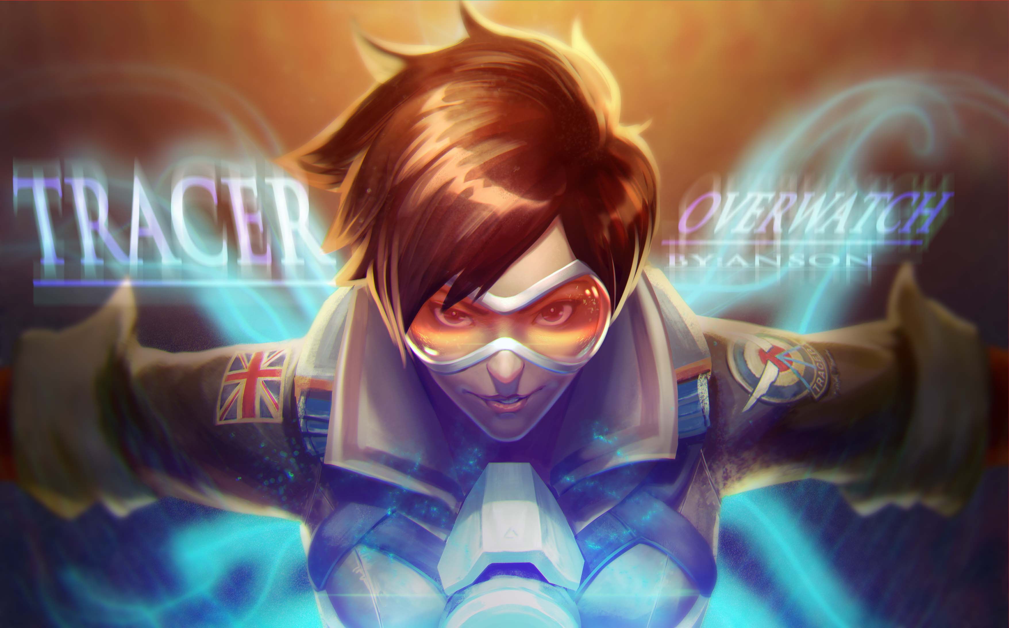 Download Tracer (Overwatch) Video Game Overwatch HD Wallpaper