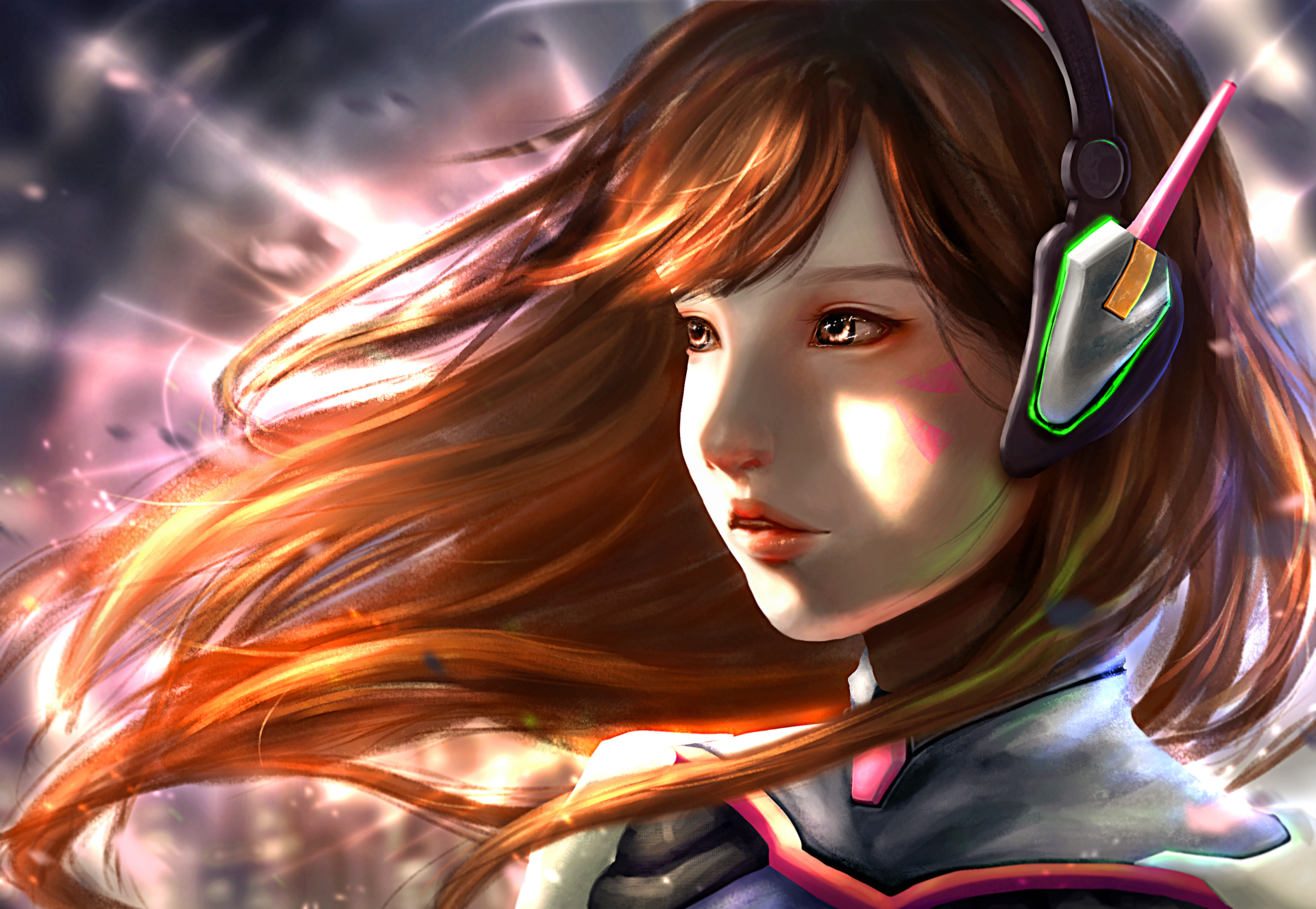 D.Va HD Wallpaper – Stunning Overwatch Video Game Art