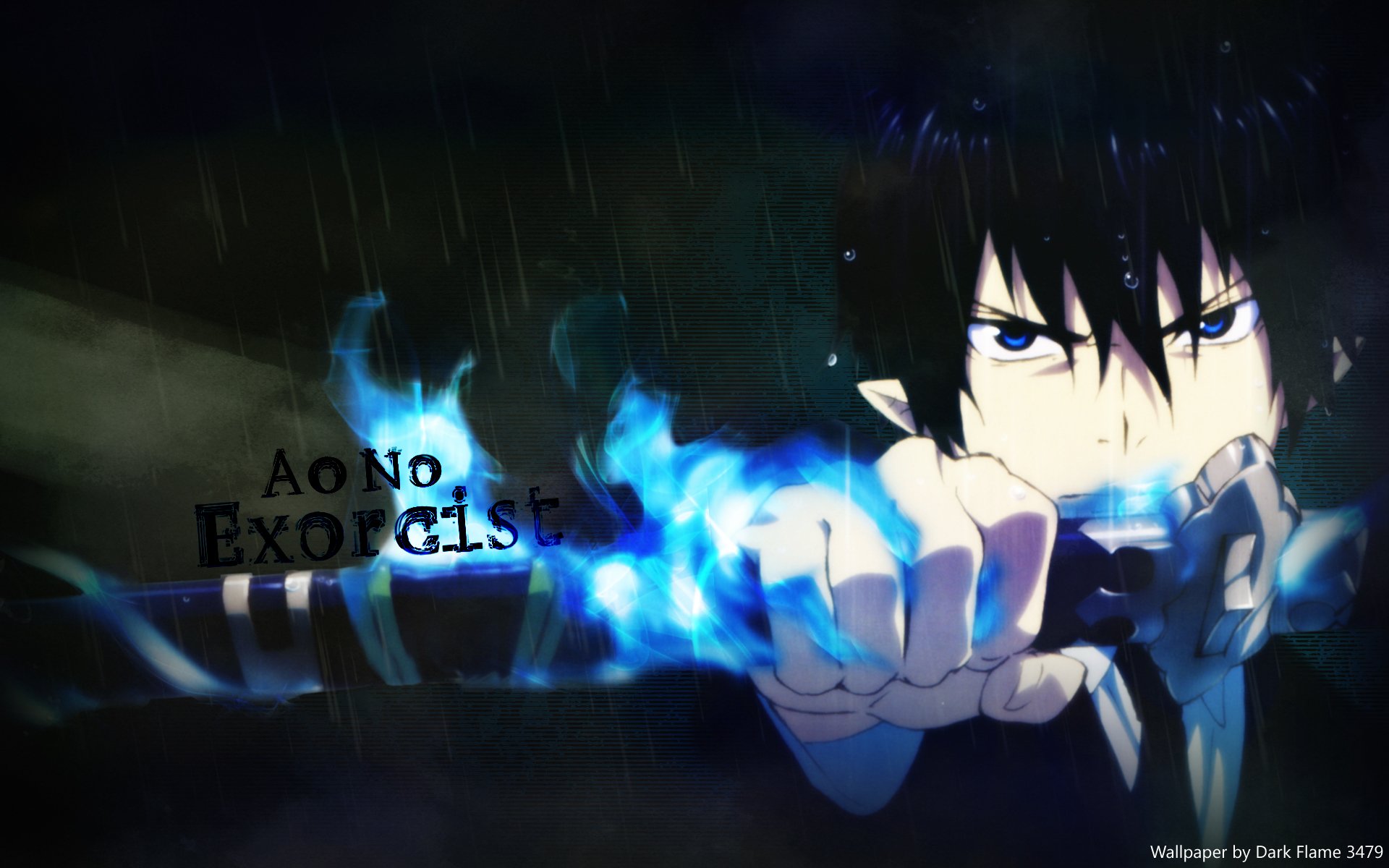Blue Exorcist HD - Rin's Blue Flame | Ao no Exorcist: Azure Wallpaper ...