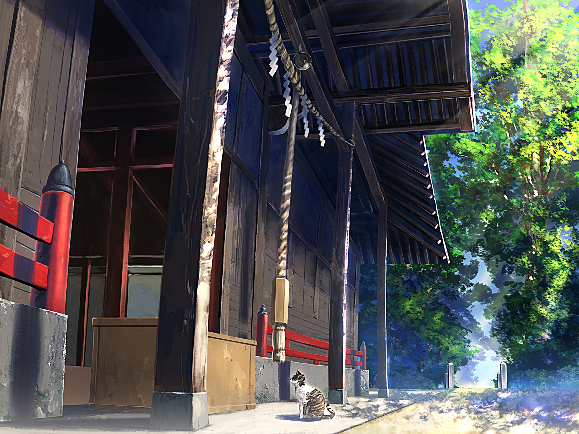 Download Anime Building HD Wallpaper