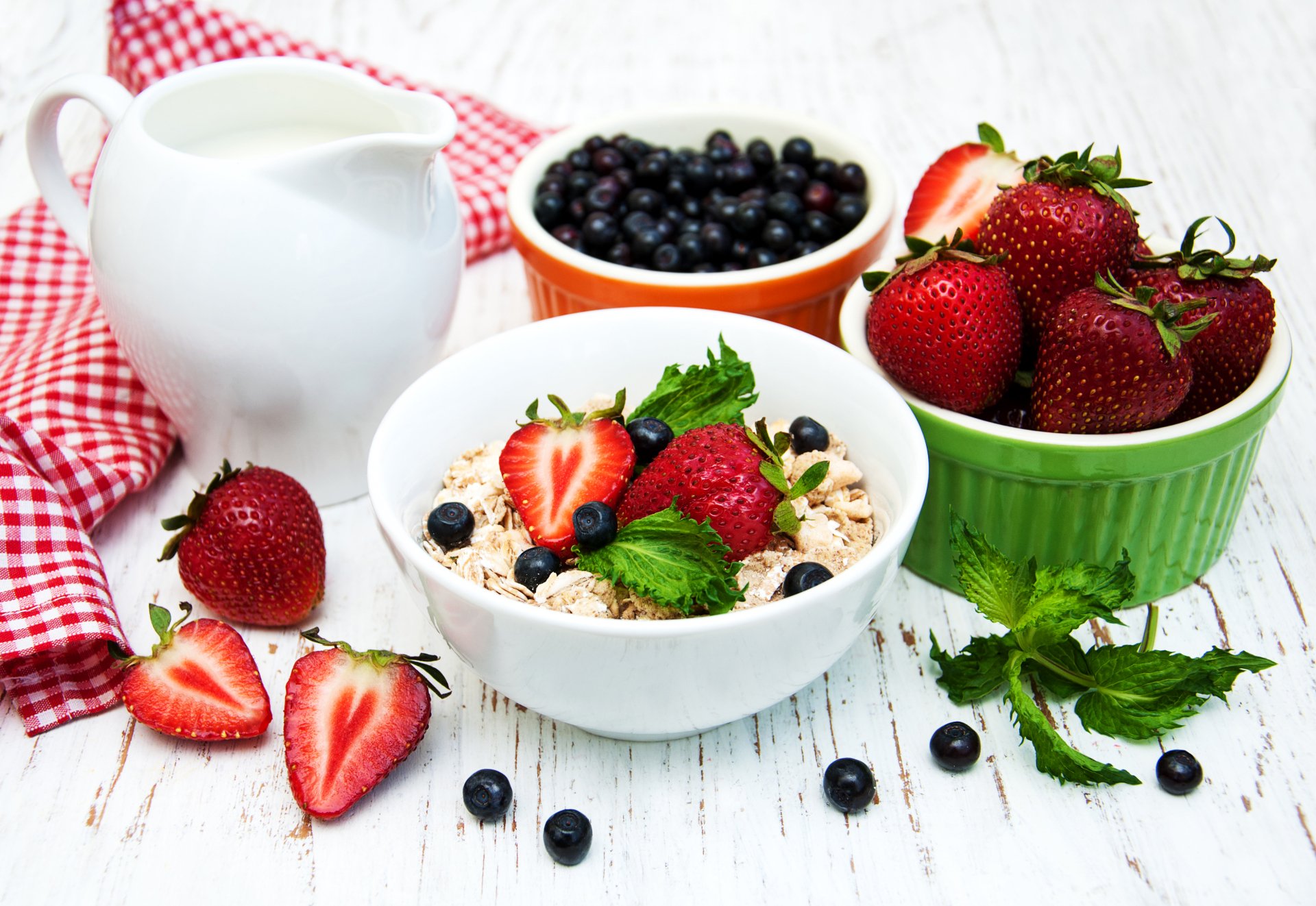 Morning Breakfast Fruit Wallpaper