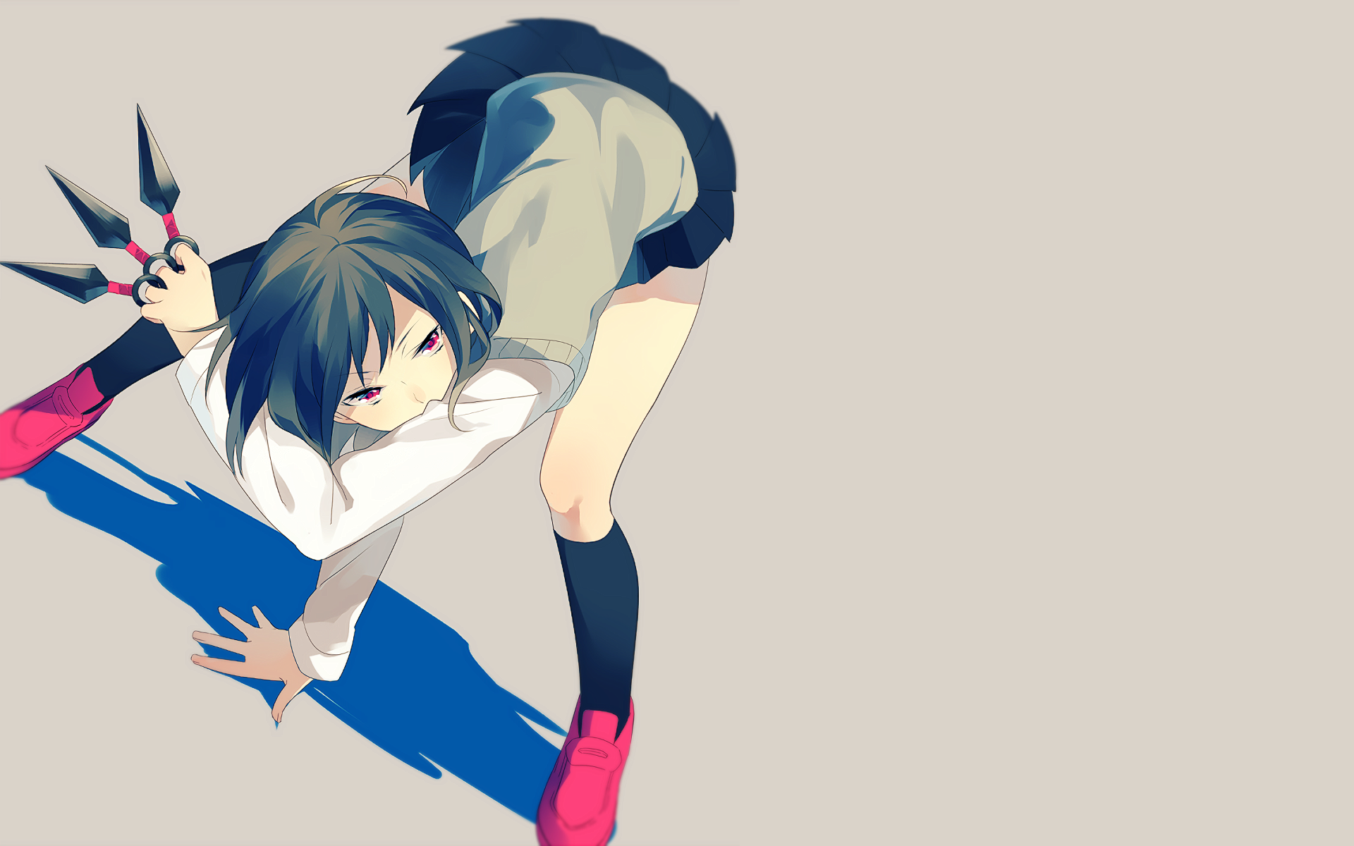 Original Anime HD Wallpaper: Dynamic Pose and Style by Aちき