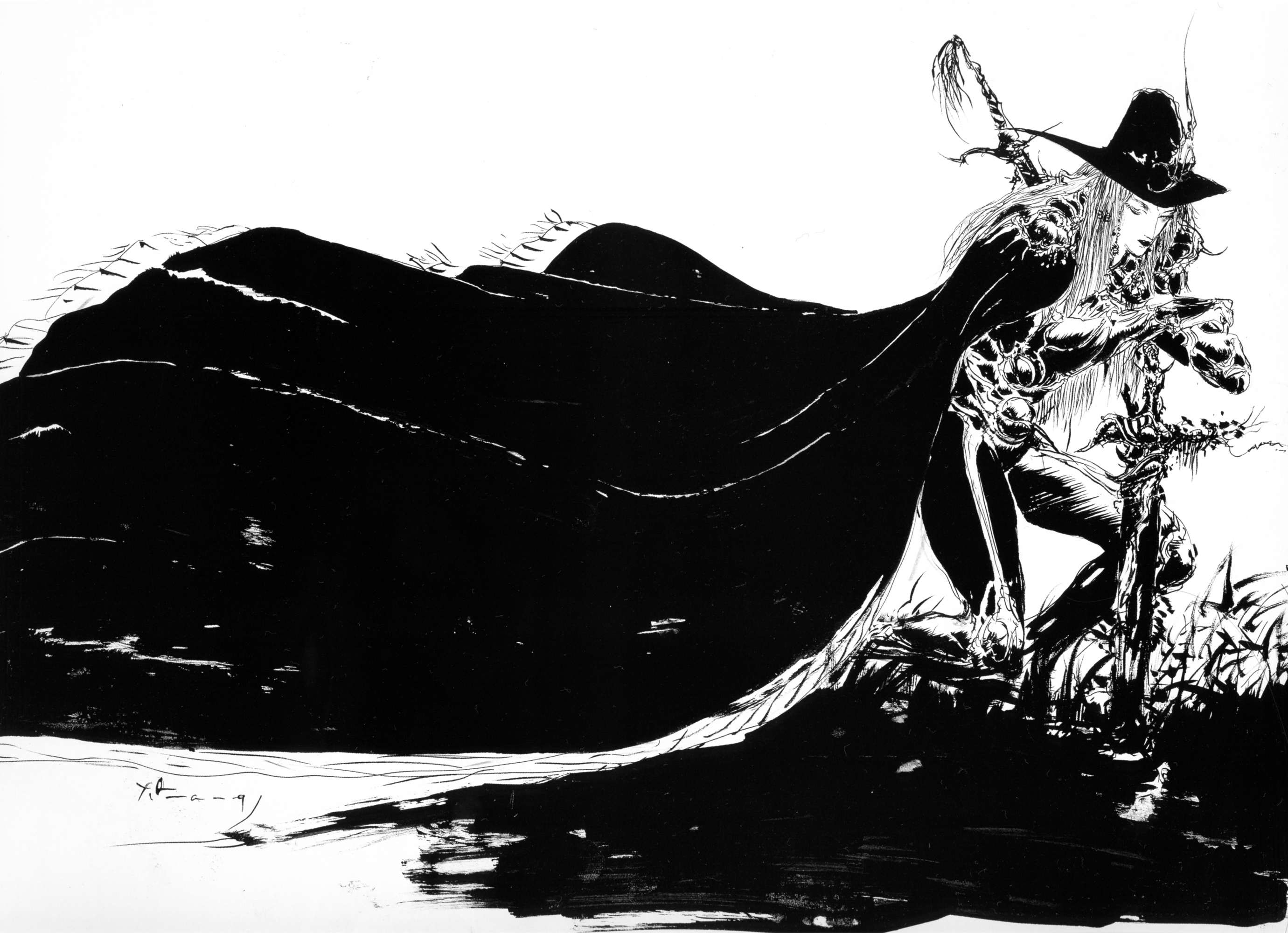 Anime Vampire Hunter D HD Wallpaper by Yoshitaka Amano