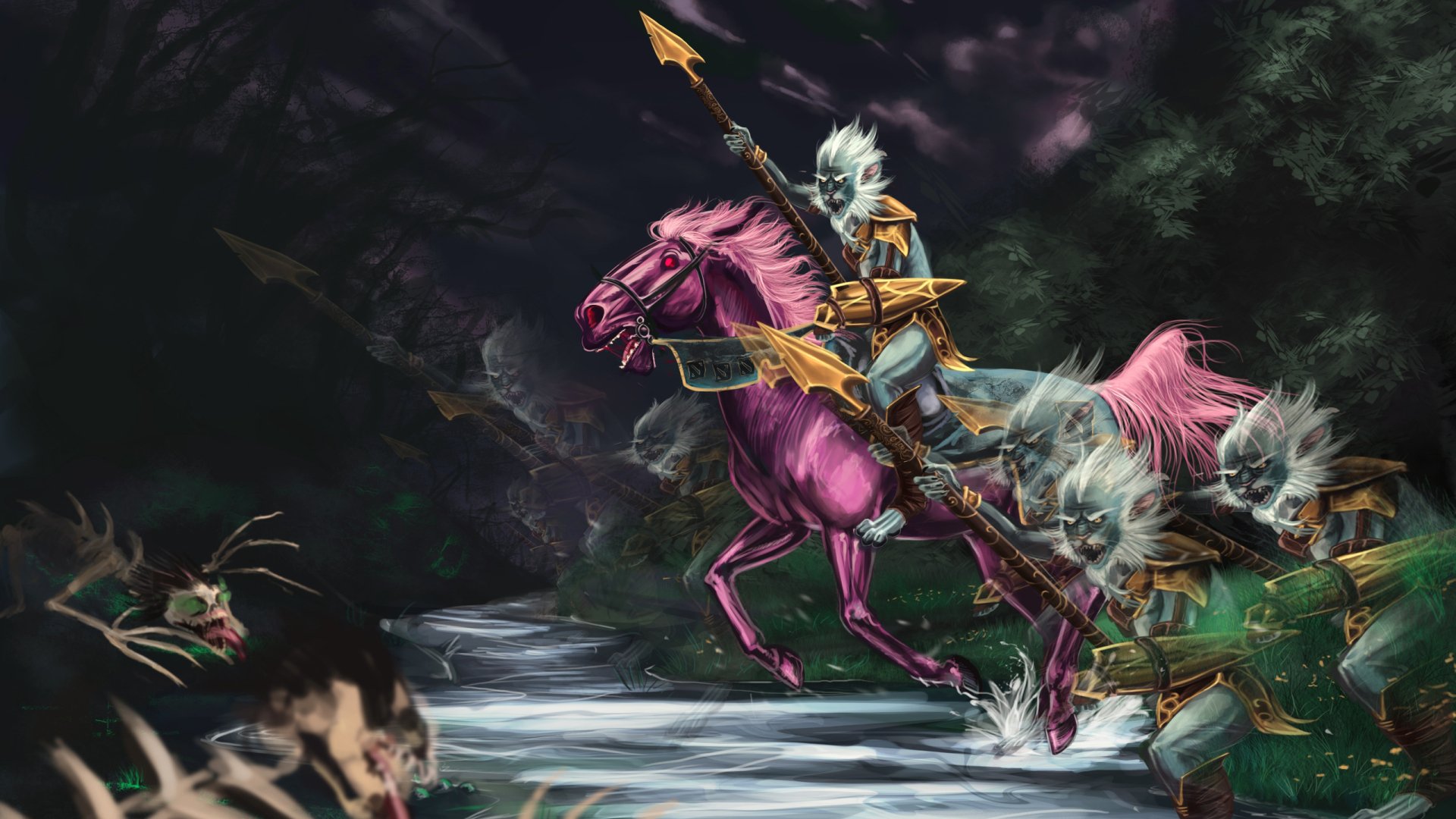 Phantom Lancer’s Fierce Charge – HD Dota 2 Warrior on Spectral Horse