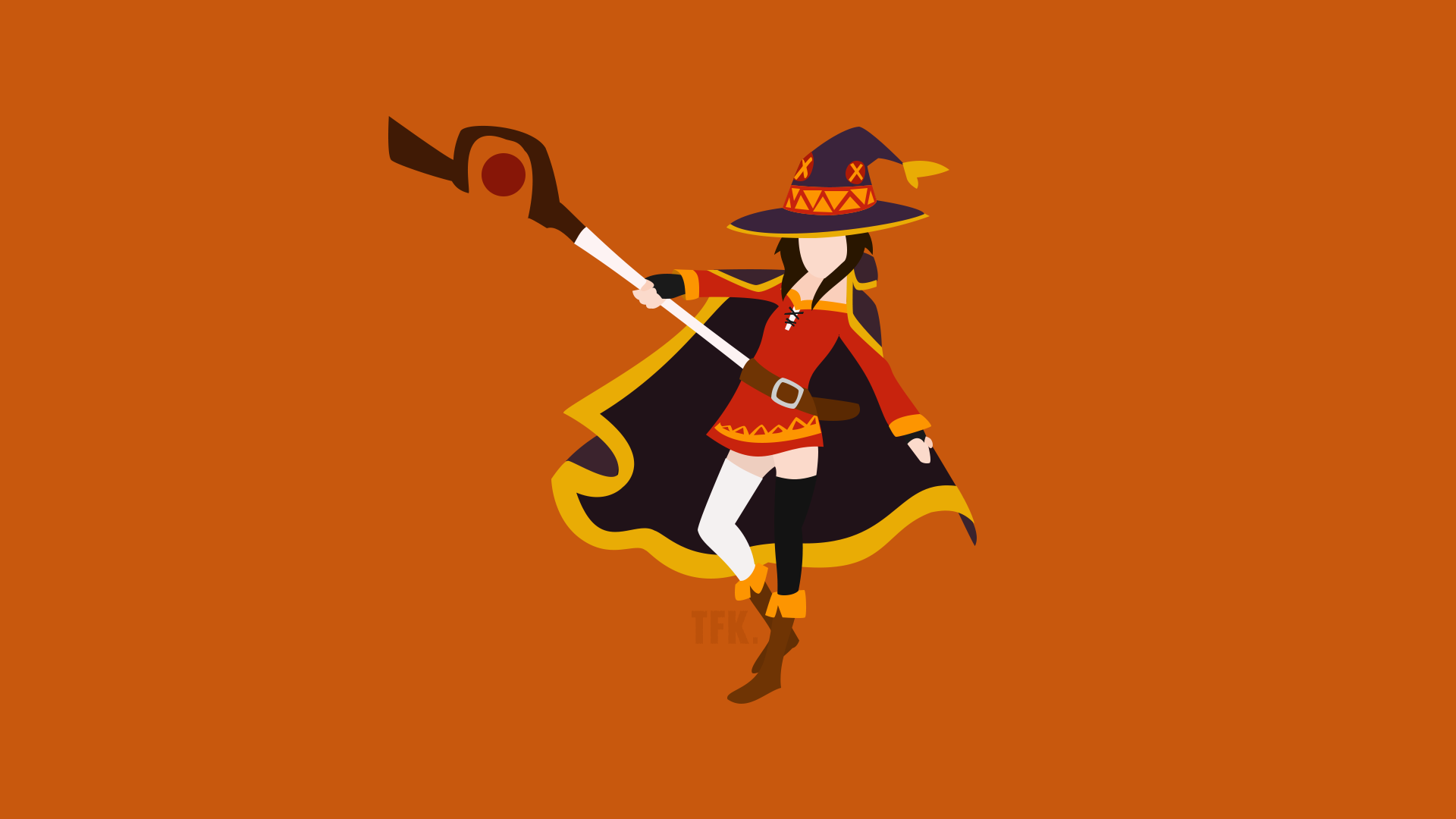 Megumin (KonoSuba) — Minimalist HD Wallpaper
