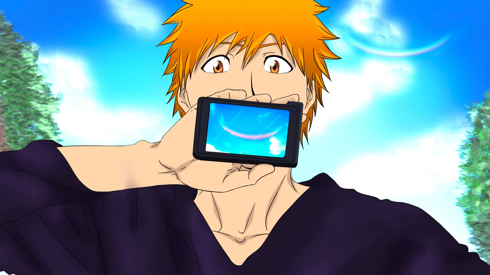 Ichigo Kurosaki HD Wallpaper – Vibrant Bleach Anime Scene