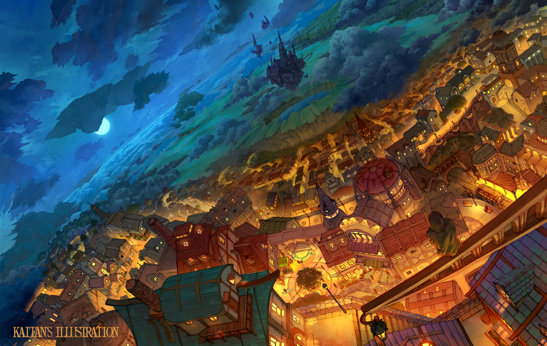 Anime Fantasy Land HD Wallpaper