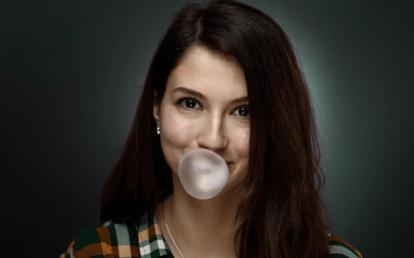 Download Chewing Gum Anime Original 4k Ultra HD Wallpaper by Jamrolypoly