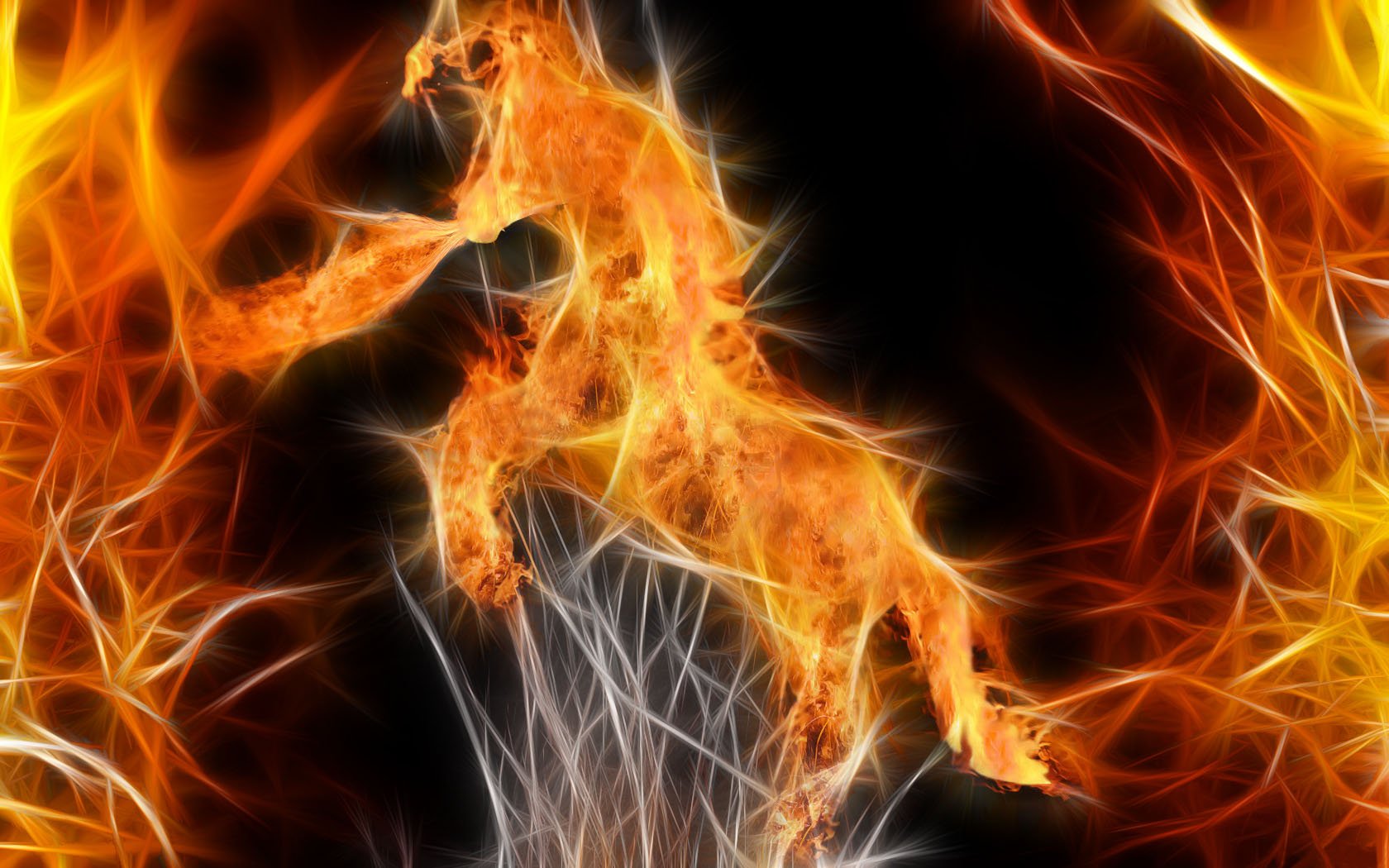 Fantasy Horse HD Wallpaper: Flames of Imagination