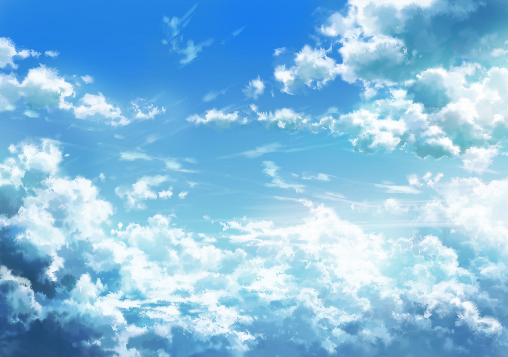 Download Cloud Anime Sky Sky Anime Wallpaper