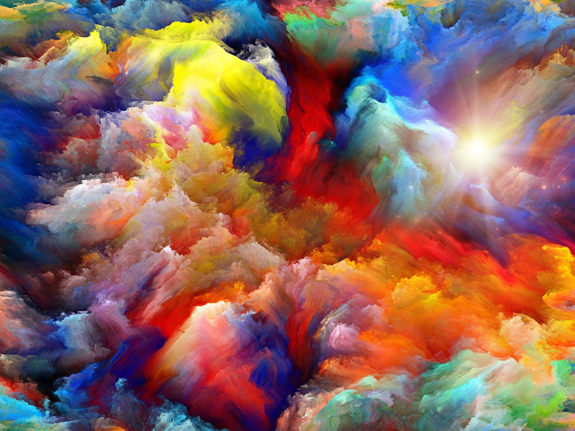 Sunbeam Symphony: A 4K Burst of Colorful Clouds in Ultra HD