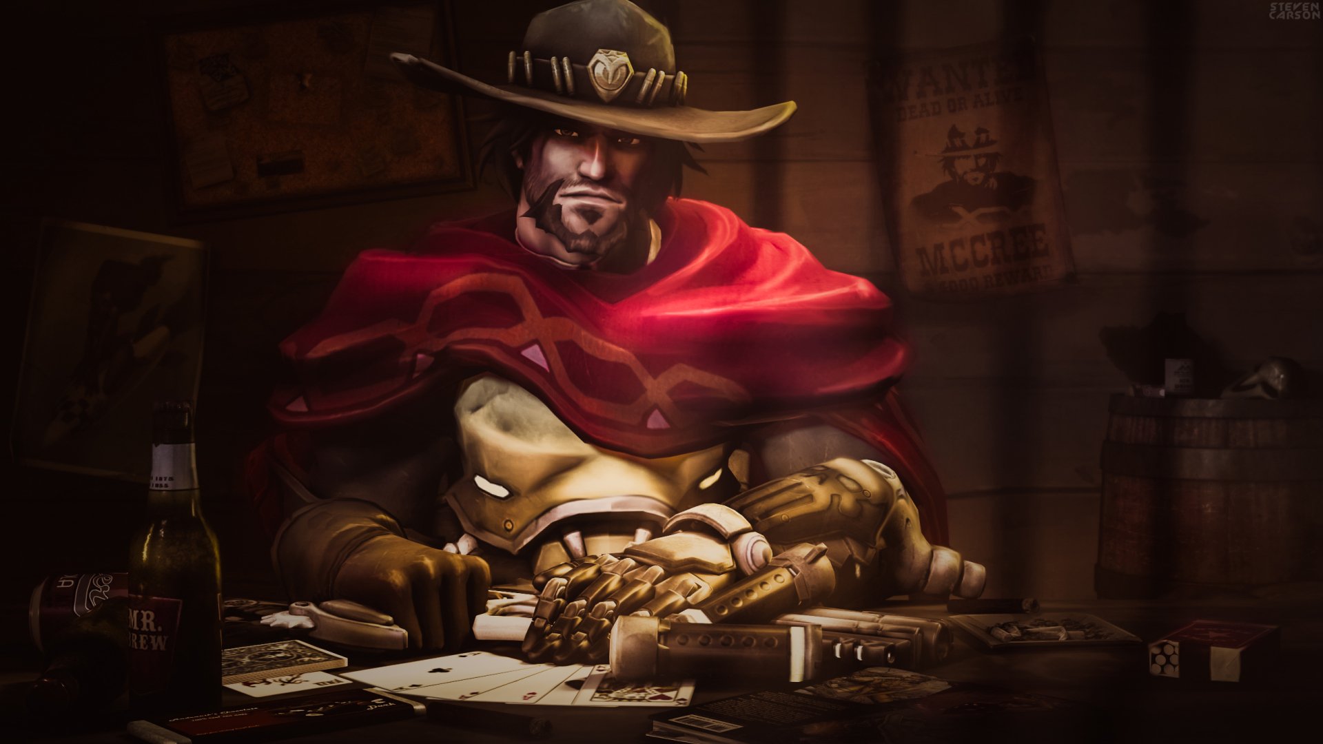 McCree Wild West Duel – HD Overwatch Video Game Wallpaper by Steven Carson