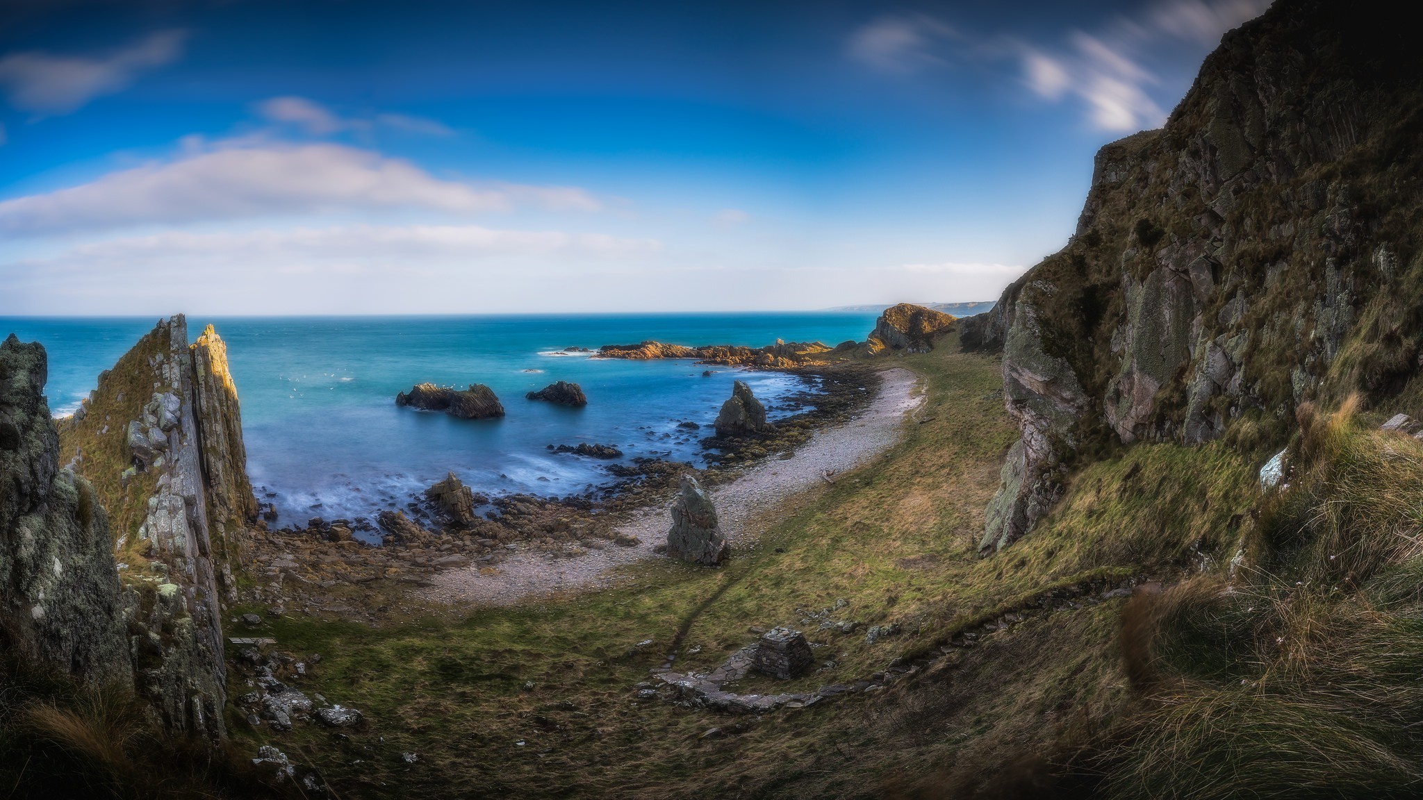 Download Ocean Horizon Nature Coastline Beach HD Wallpaper