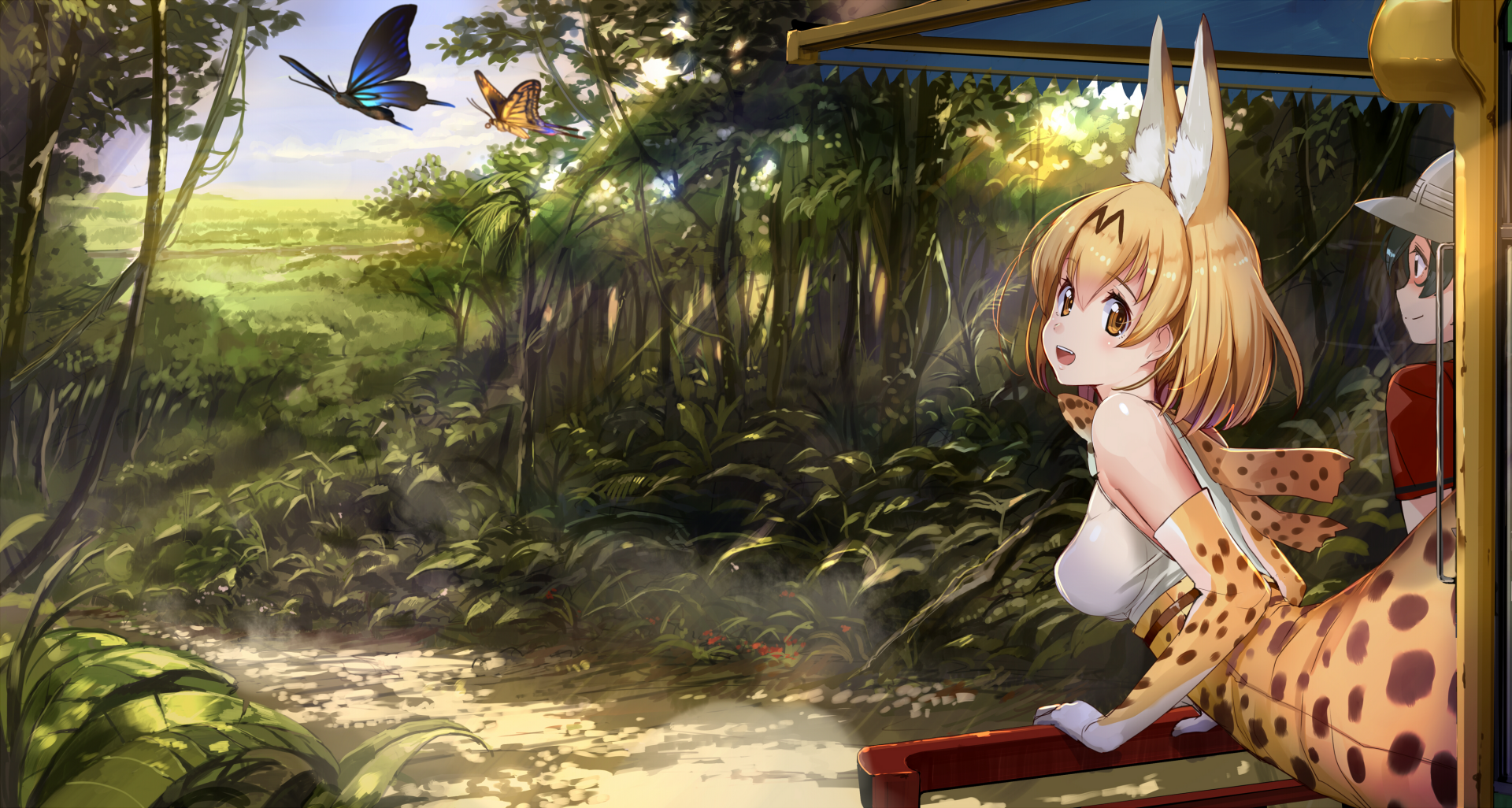 Kemono Friends Magic: Kaban & Serval in Lush HD Anime Wallpaper ...