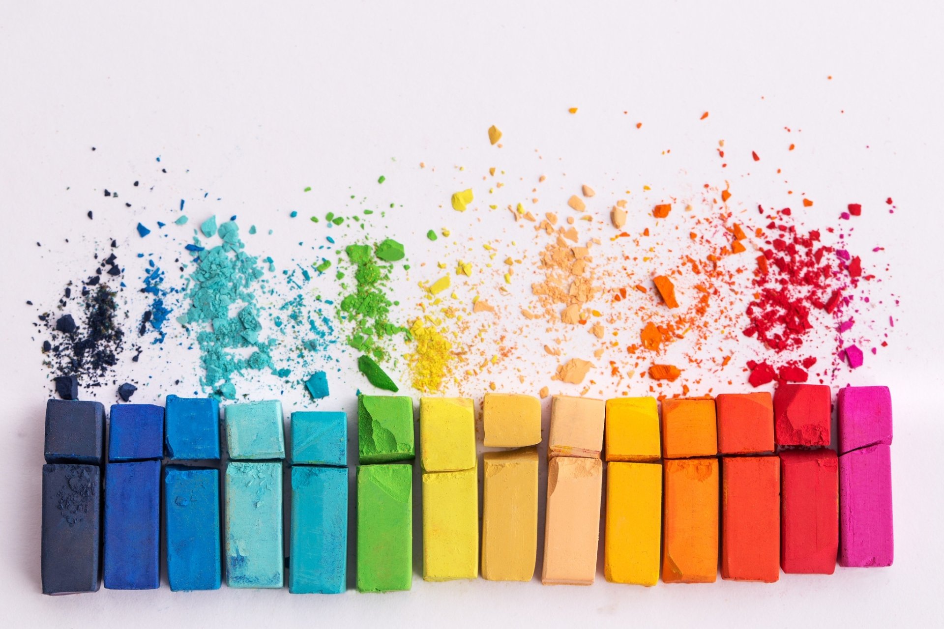 Download Chalk Colorful Rainbow Photography Colors HD Wallpaper