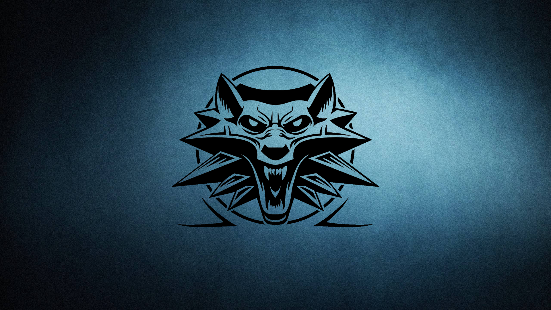 The Witcher HD: Iconic Wolf Emblem Wallpaper