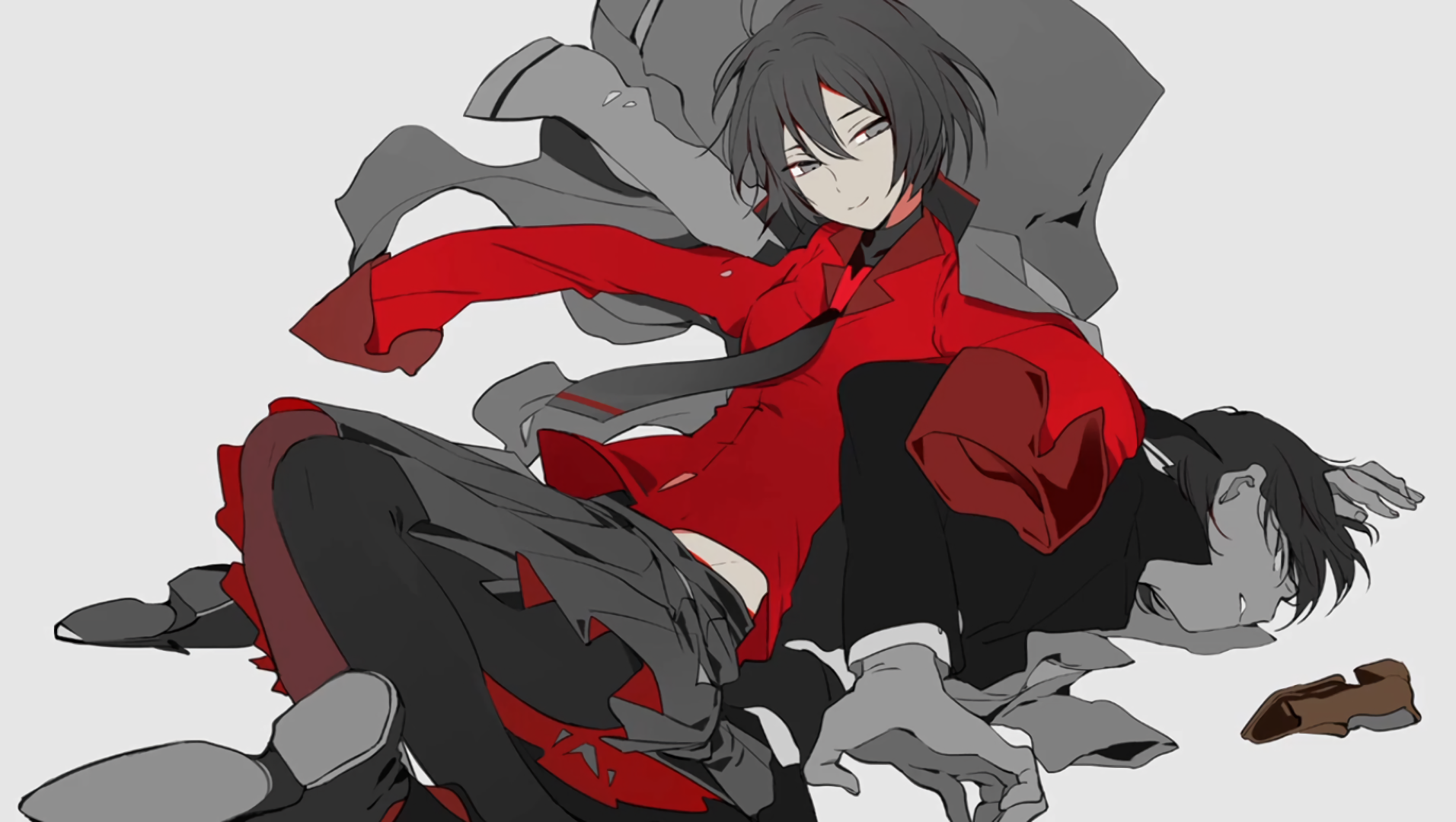 Download Ougi Oshino Koyomi Araragi Anime Monogatari (Series) Wallpaper