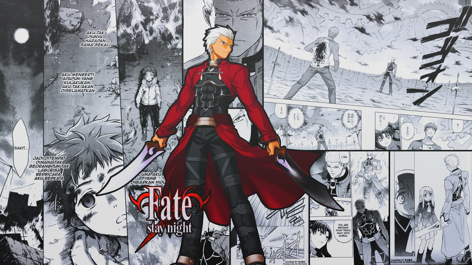 Archer in Action: Fate/Stay Night HD Anime Wallpaper