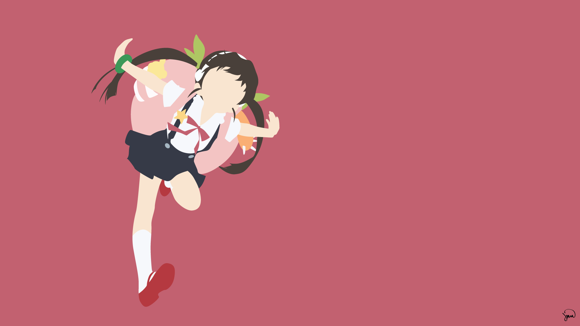 Mayoi Hachikuji HD Wallpaper – Vibrant Monogatari Anime Art | 1920x1080 ...