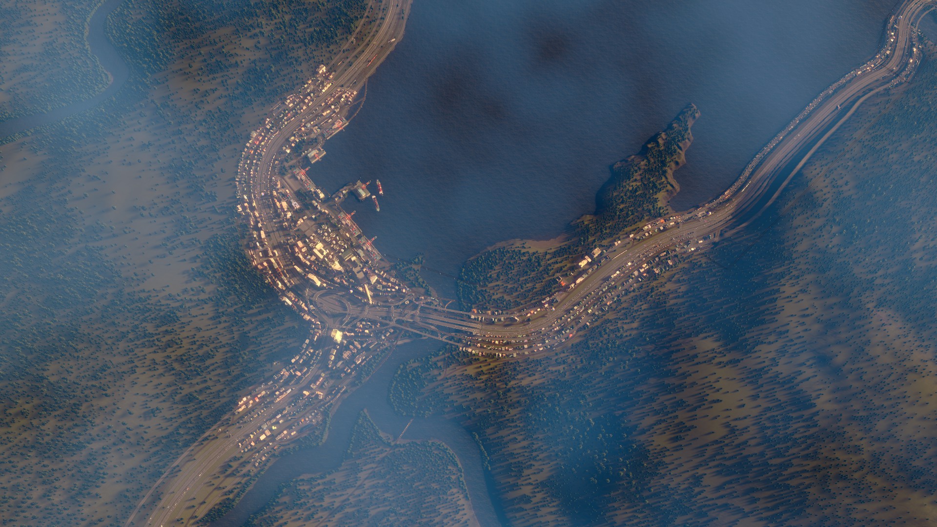 Cities Skylines Urban Landscape HD Wallpaper