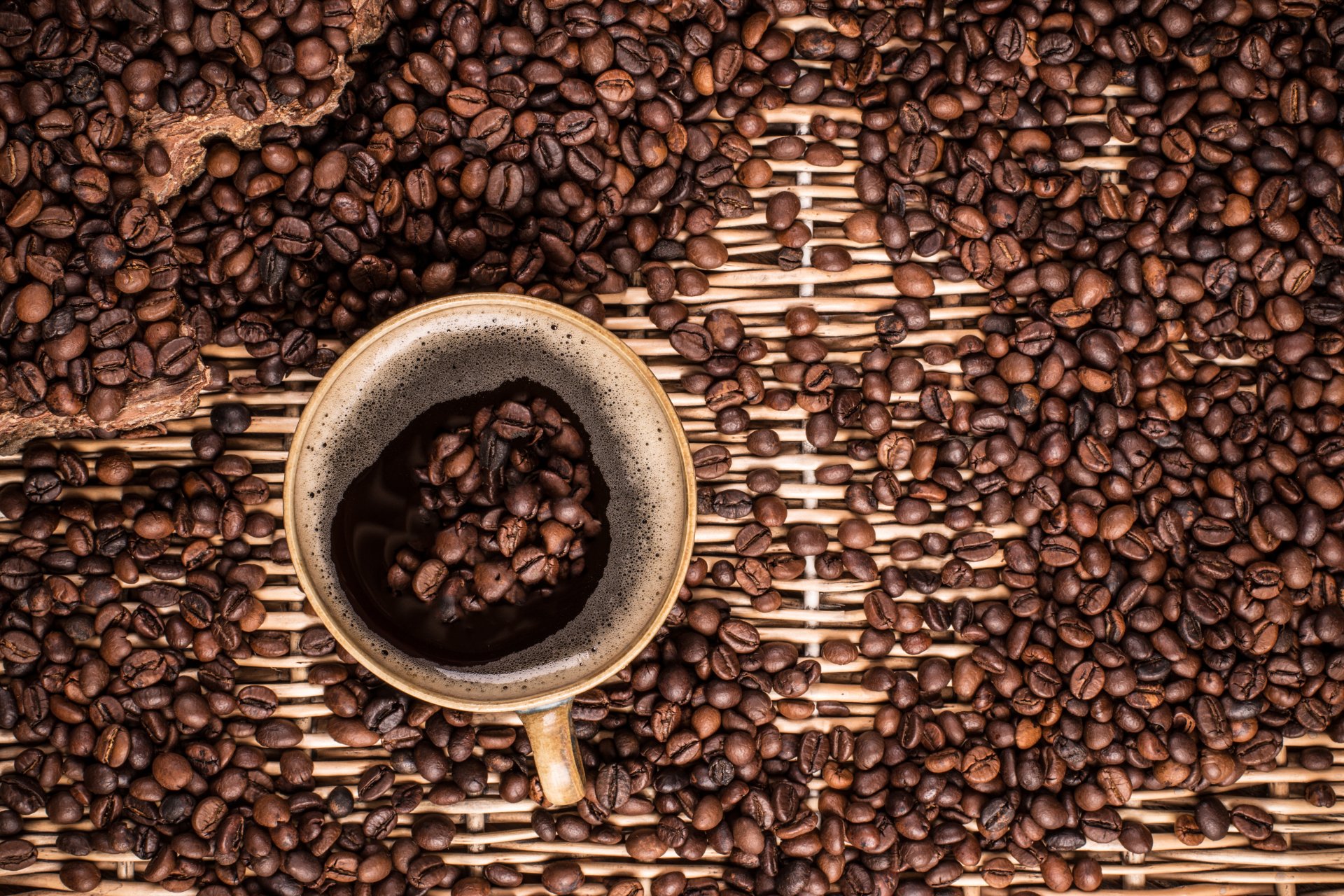 Download Cup Coffee Beans Food Coffee 4k Ultra HD Wallpaper | 5087x3391 ...