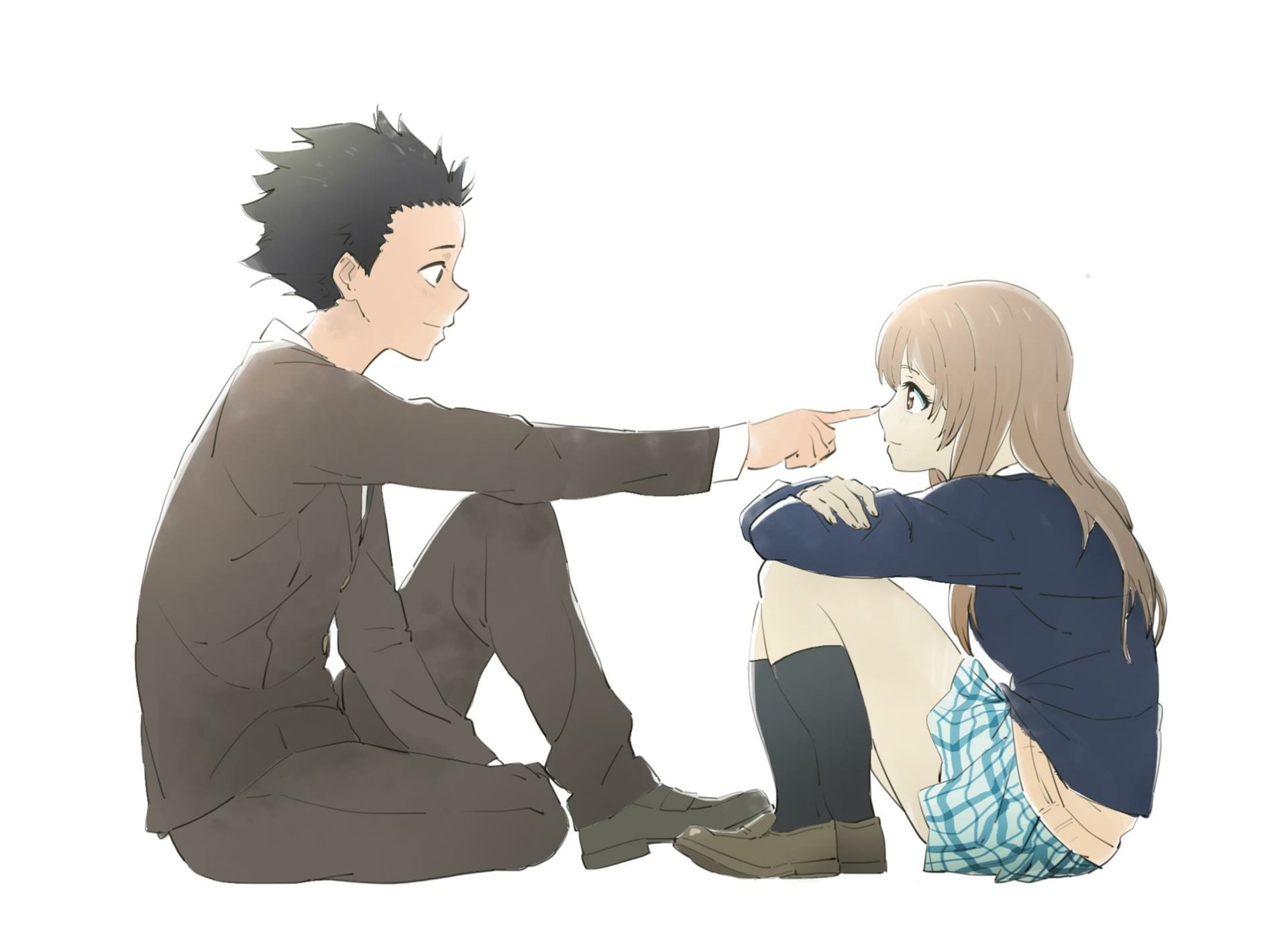 Download Shouya Ishida Shouko Nishimiya Anime A Silent Voice HD Wallpaper