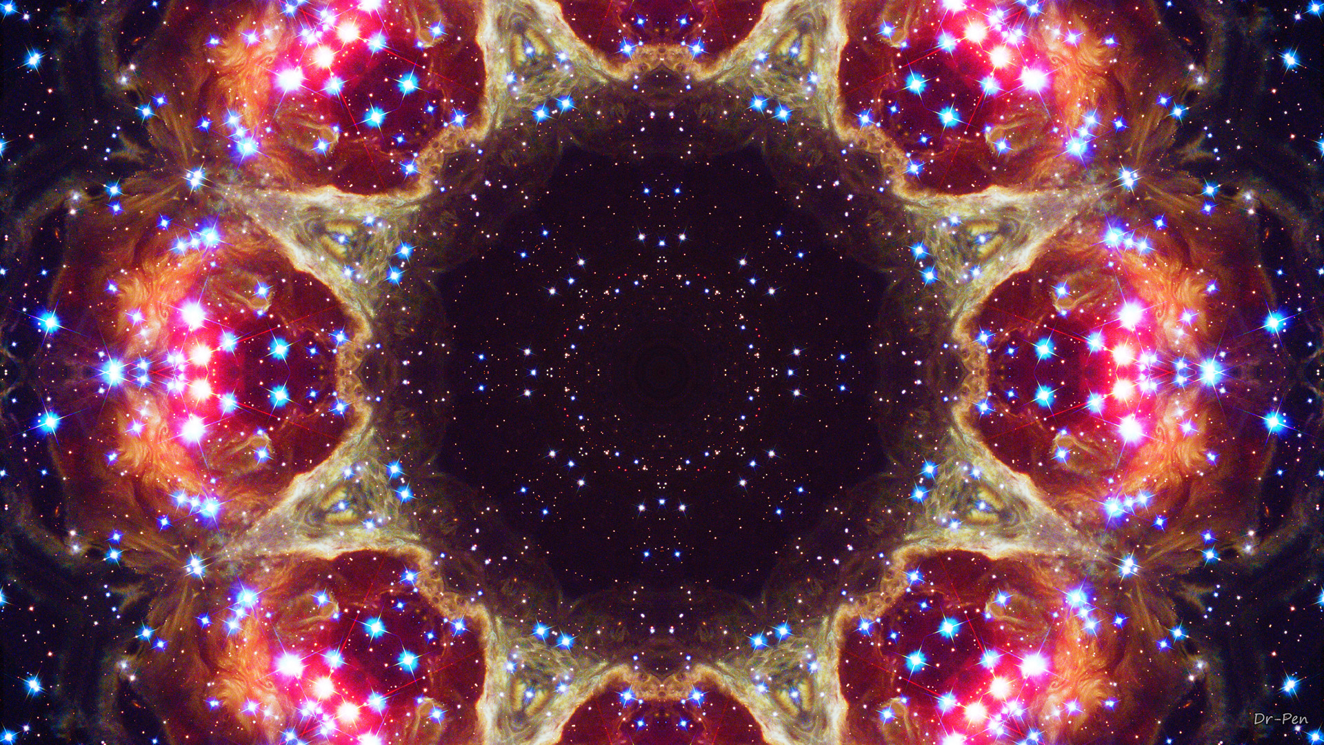 Space Mandala No6 - Wallpaper by Dr-Pen