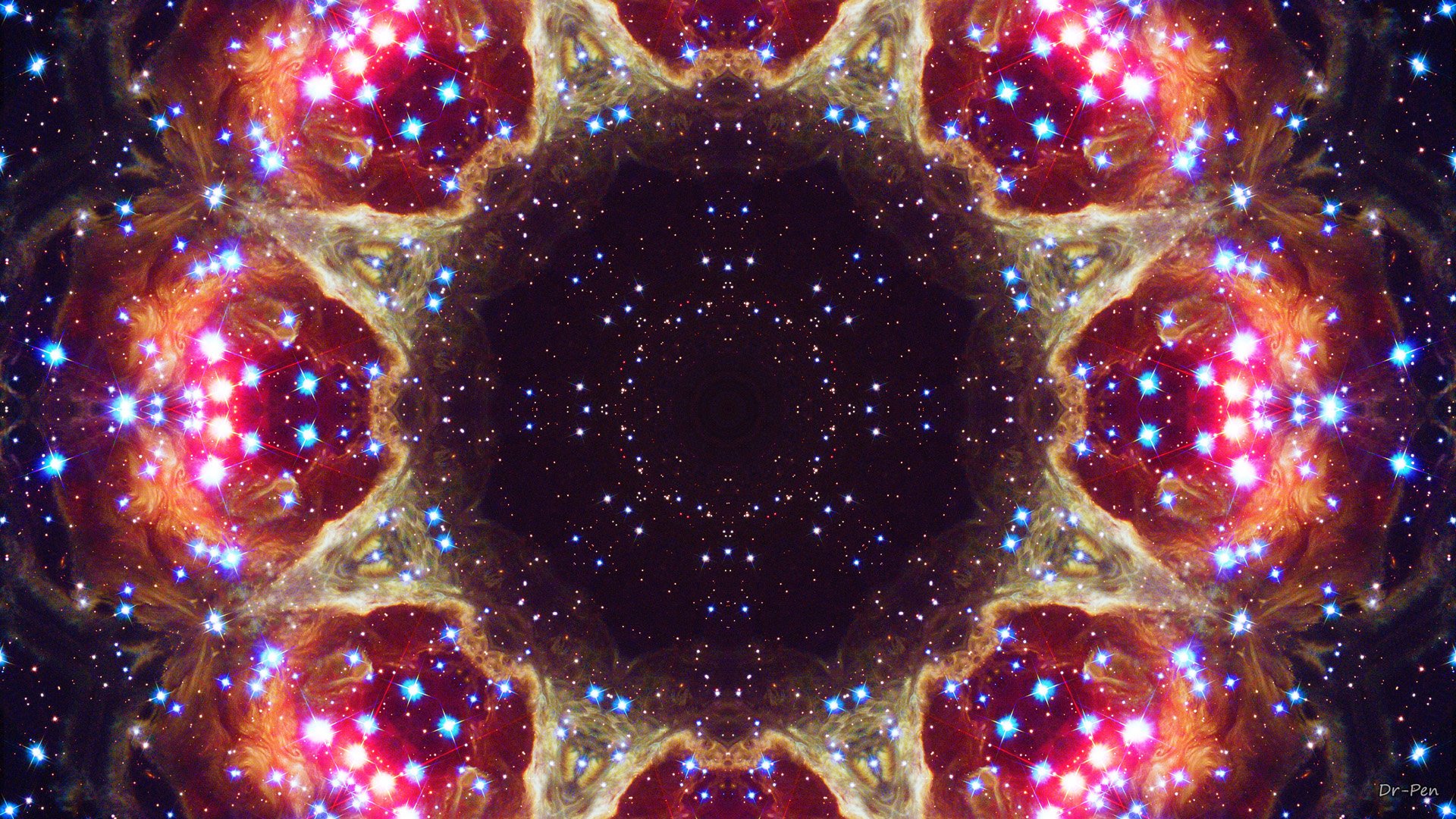 Space Mandala No6 - Wallpaper by Dr-Pen