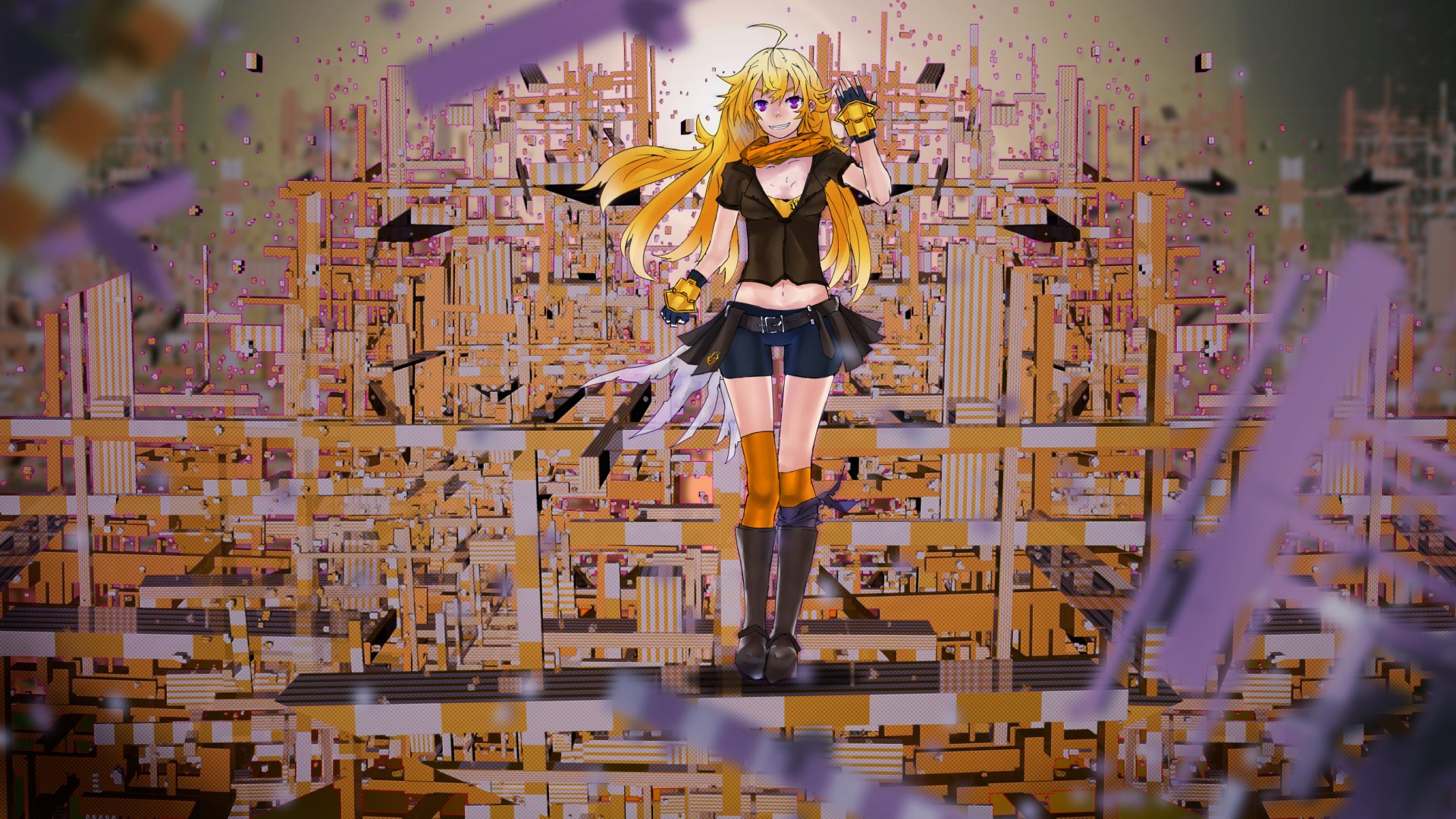 Yang Xiao Long HD Wallpaper – Dynamic RWBY Anime Art by advarcher