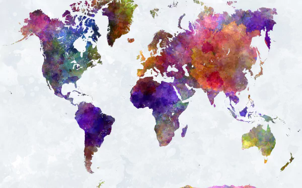 World Map 8k Wallpapers