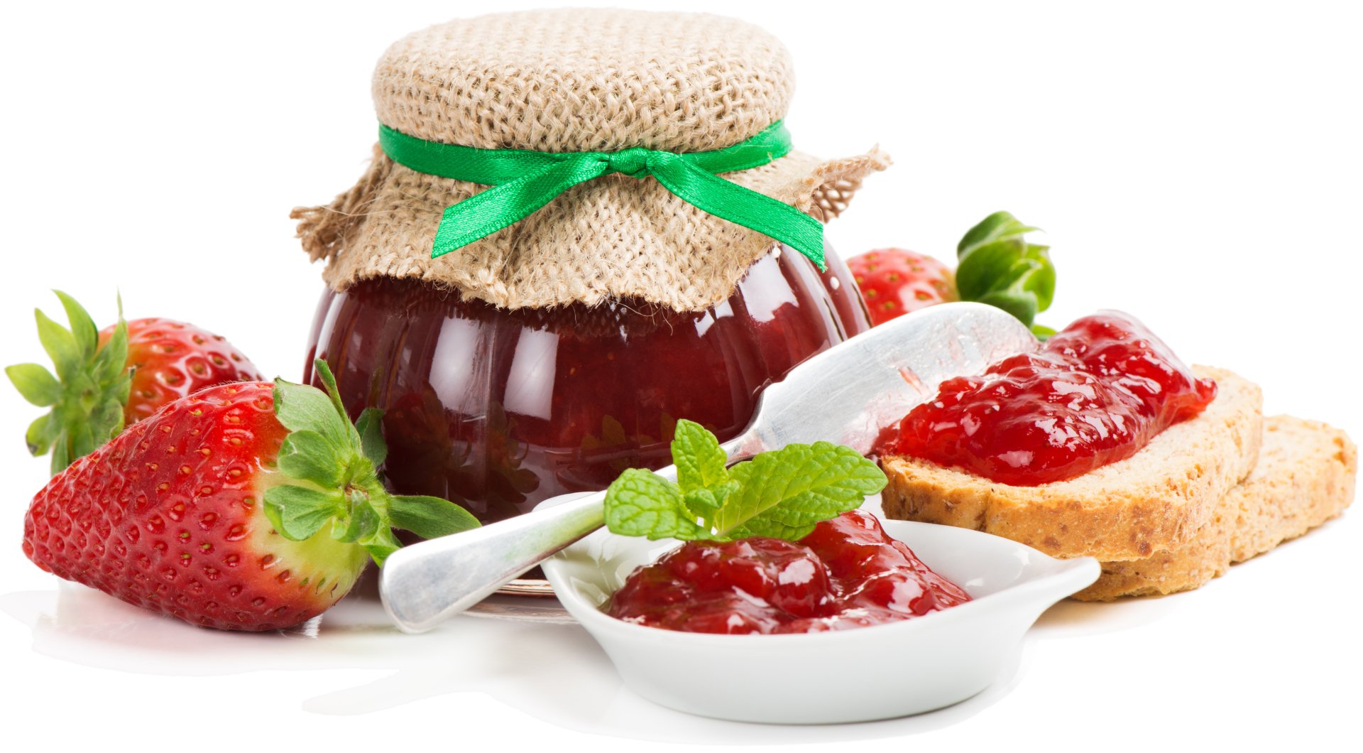 Download Breakfast Strawberry Fruit Food Jam 4k Ultra HD Wallpaper