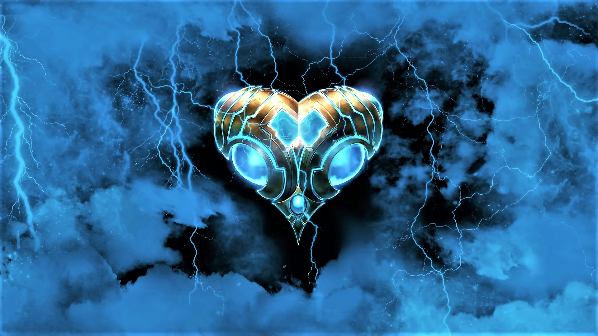 Download Cloud Space Lightning Blue Heart Video Game Starcraft II HD ...