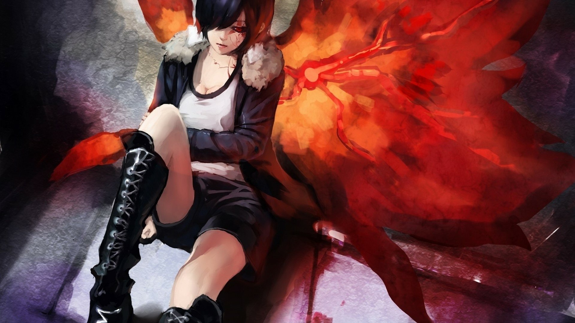 Touka Kirishima HD Wallpaper - Tokyo Ghoul Anime