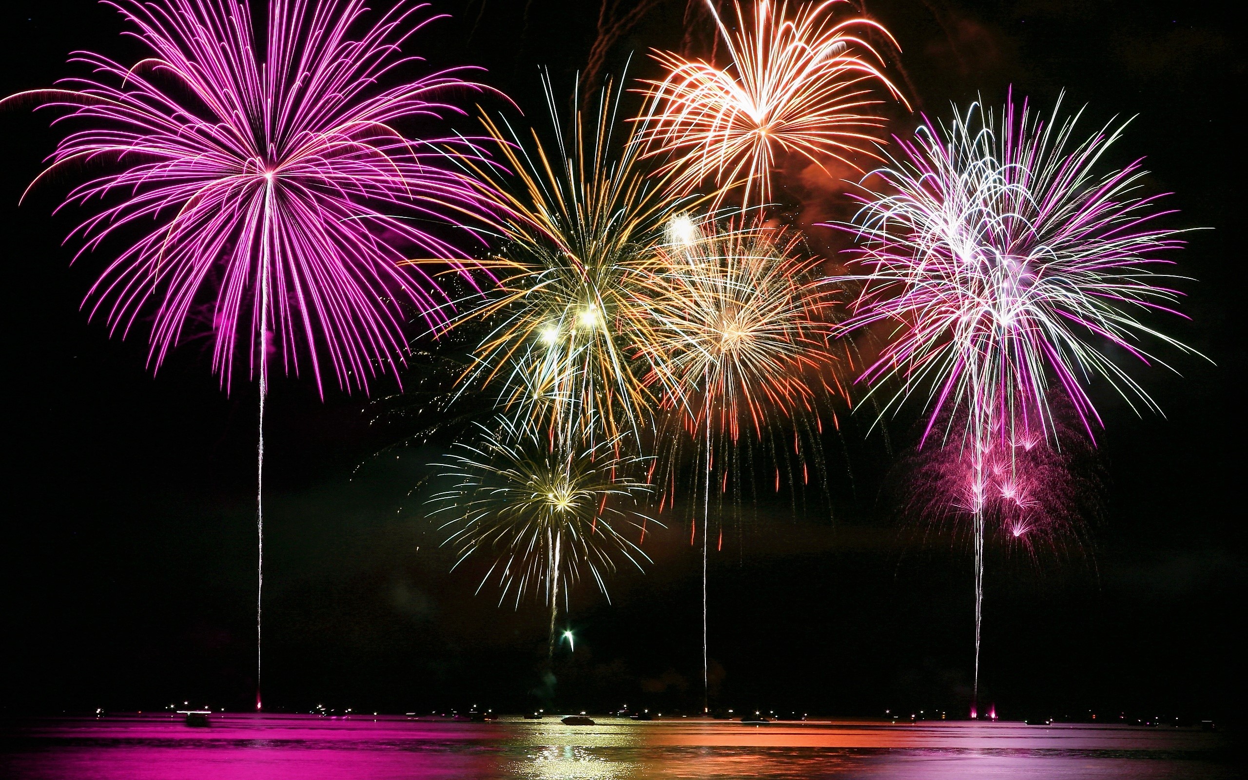 Download Night Colorful Colors Photography Fireworks HD Wallpaper