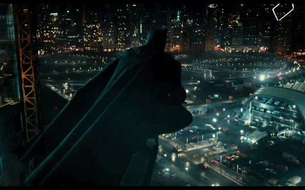 Batman Overlooking the City - HD Wallpaper