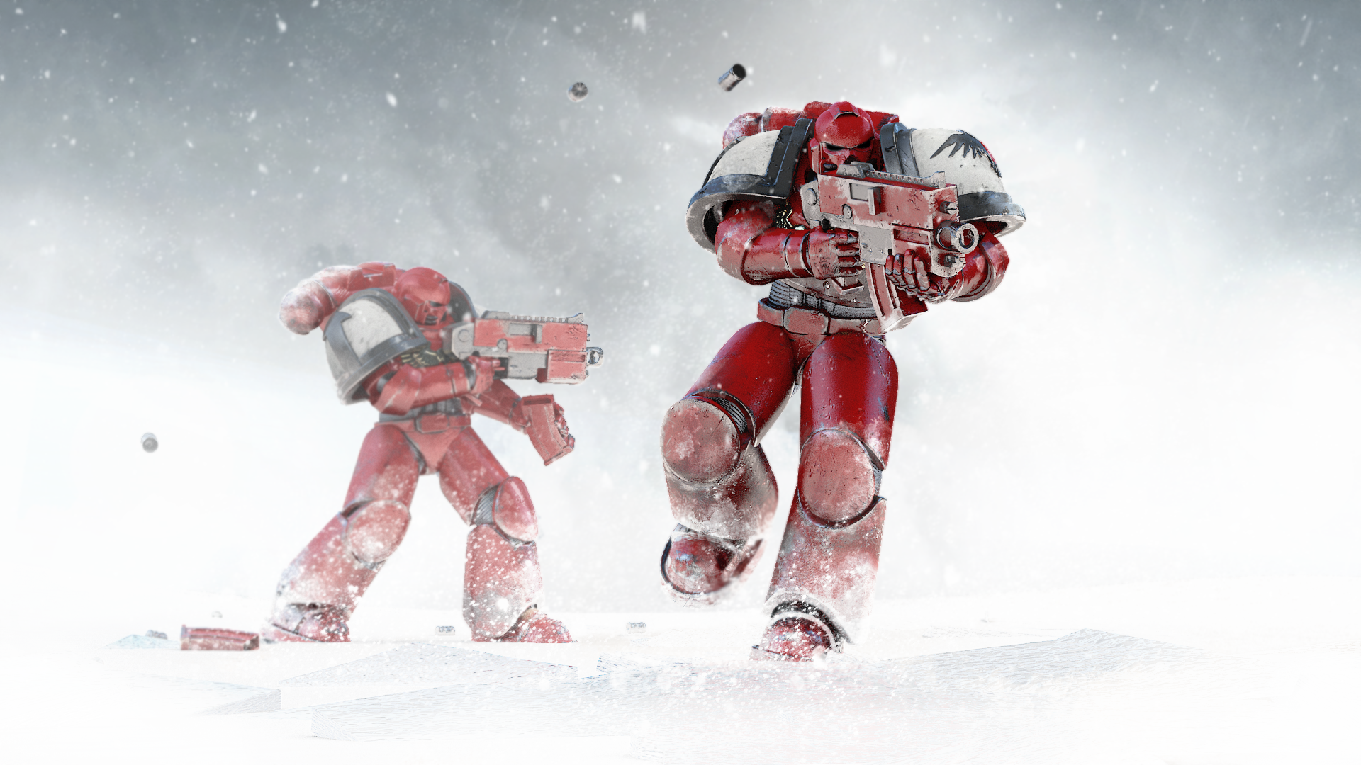 Crimson Astartes — Arctic Assault | Snowbound Space Marines (HD) | Red ...