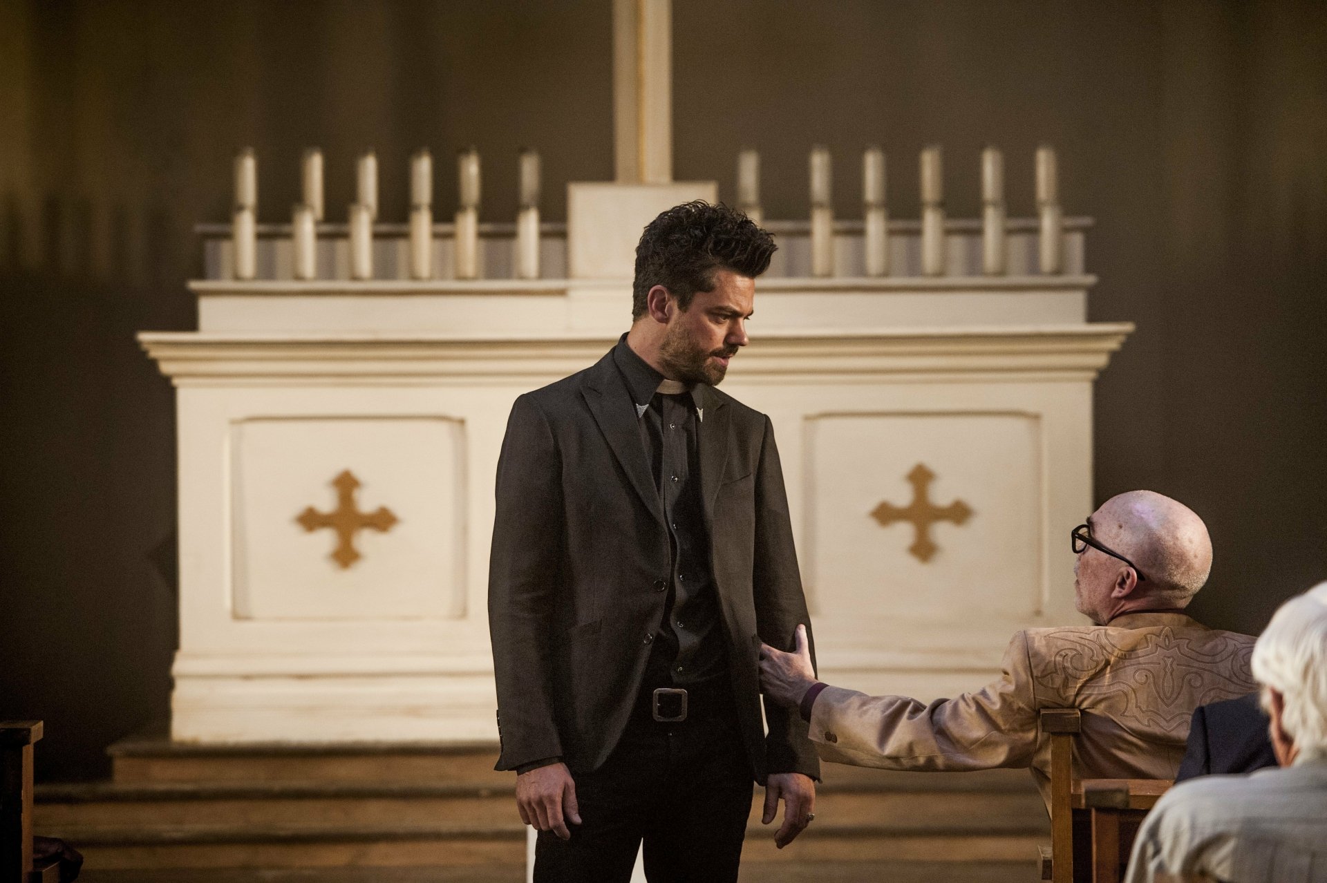 Download Dominic Cooper Jesse Custer TV Show Preacher 4k Ultra HD Wallpaper