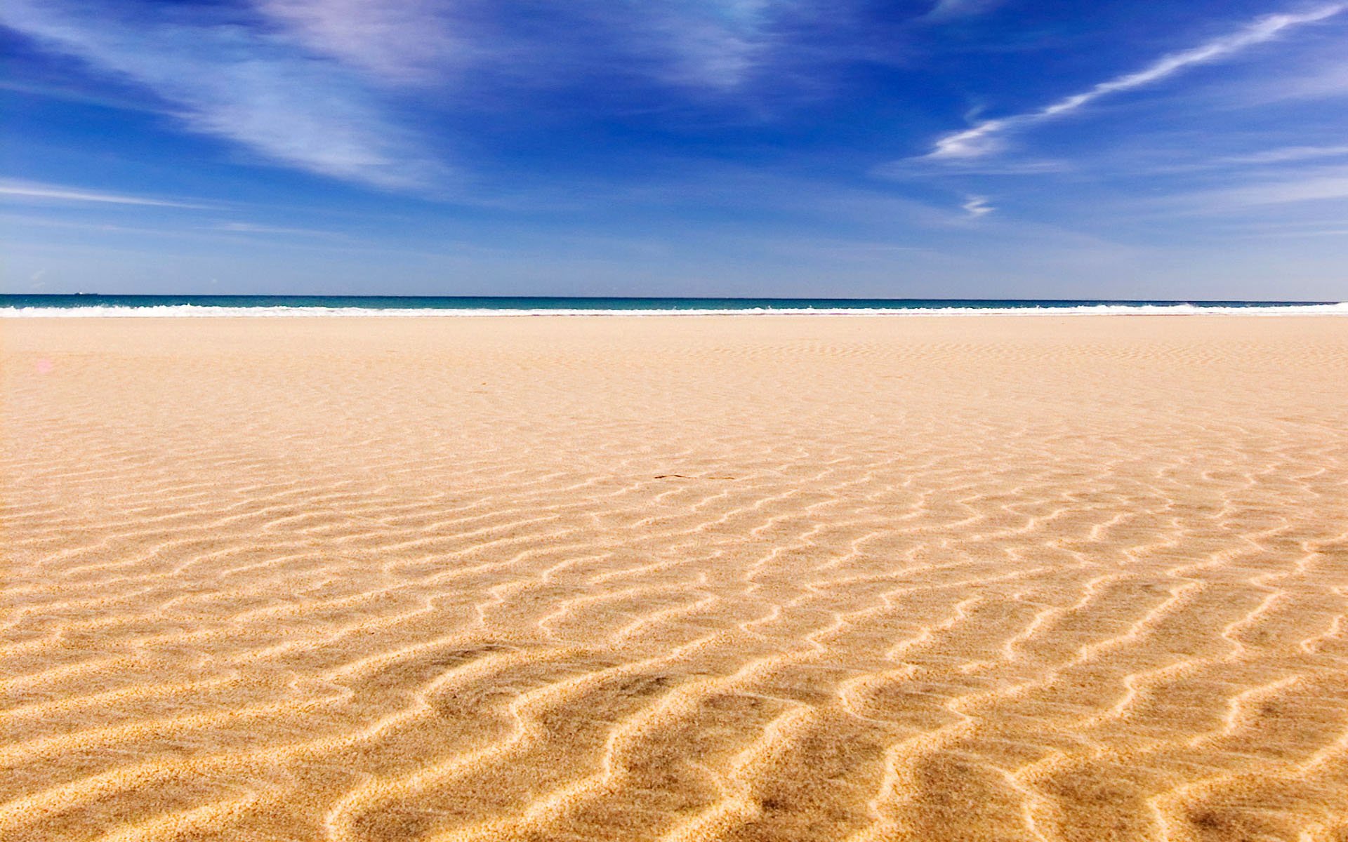 Download Sand Cloud Water Nature Beach HD Wallpaper