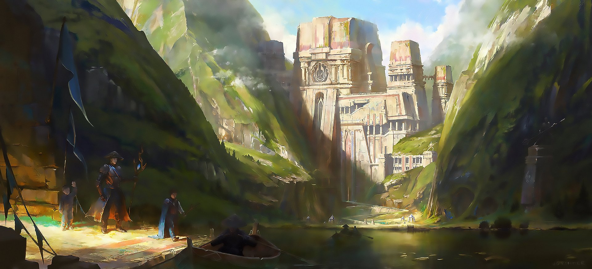 Epic Fantasy Realm: Stunning HD Fantasy Landscape Wallpaper by Jordan ...