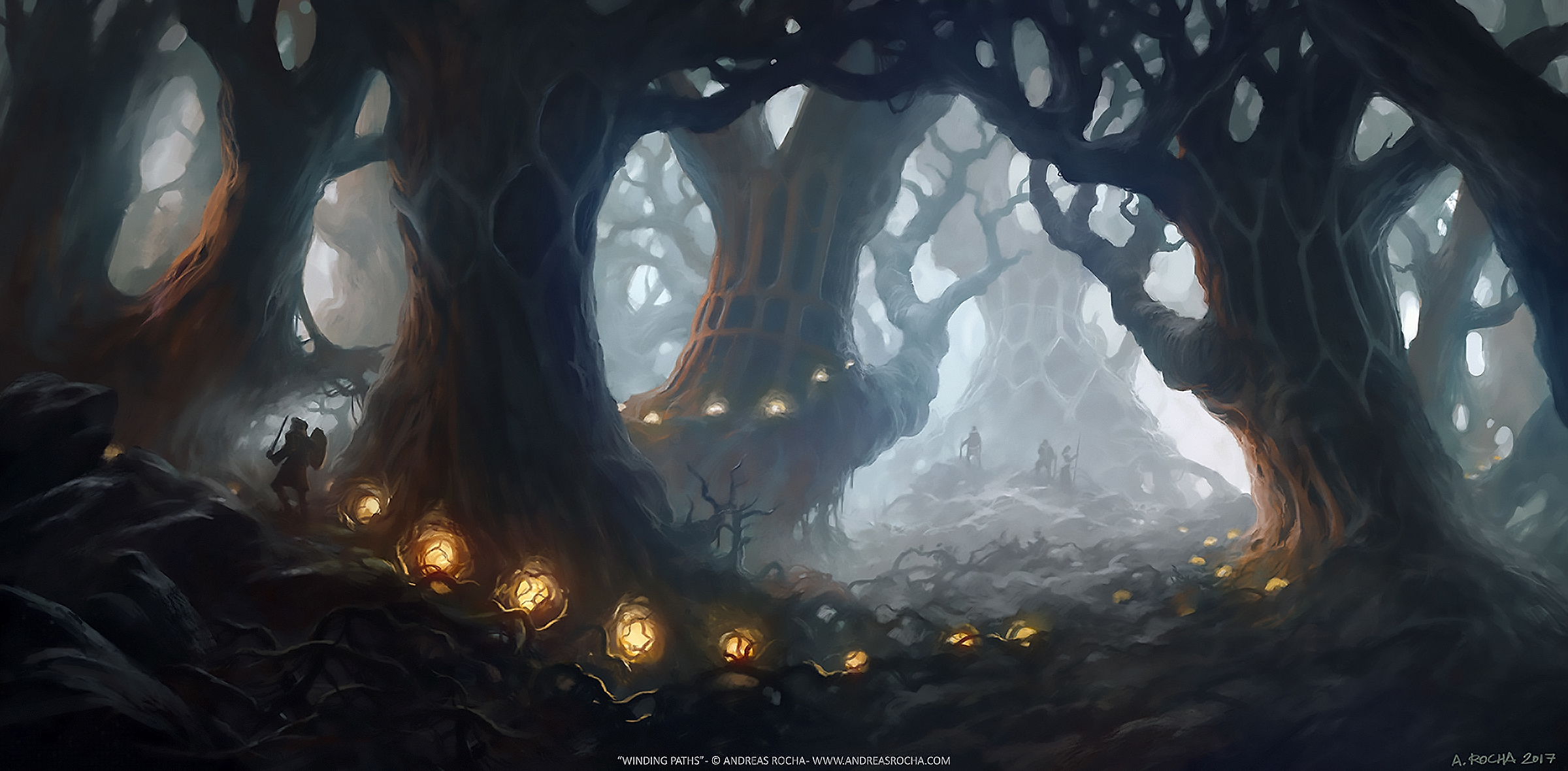 Enchanted Twilight: A Fantasy Forest in HD by Andreas Rocha
