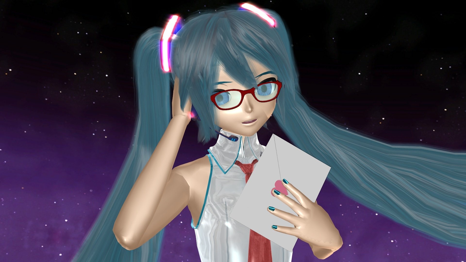 Hatsune Miku - Love letter by RL-16 Project | 1920x1080 | Wallpaper Abyss