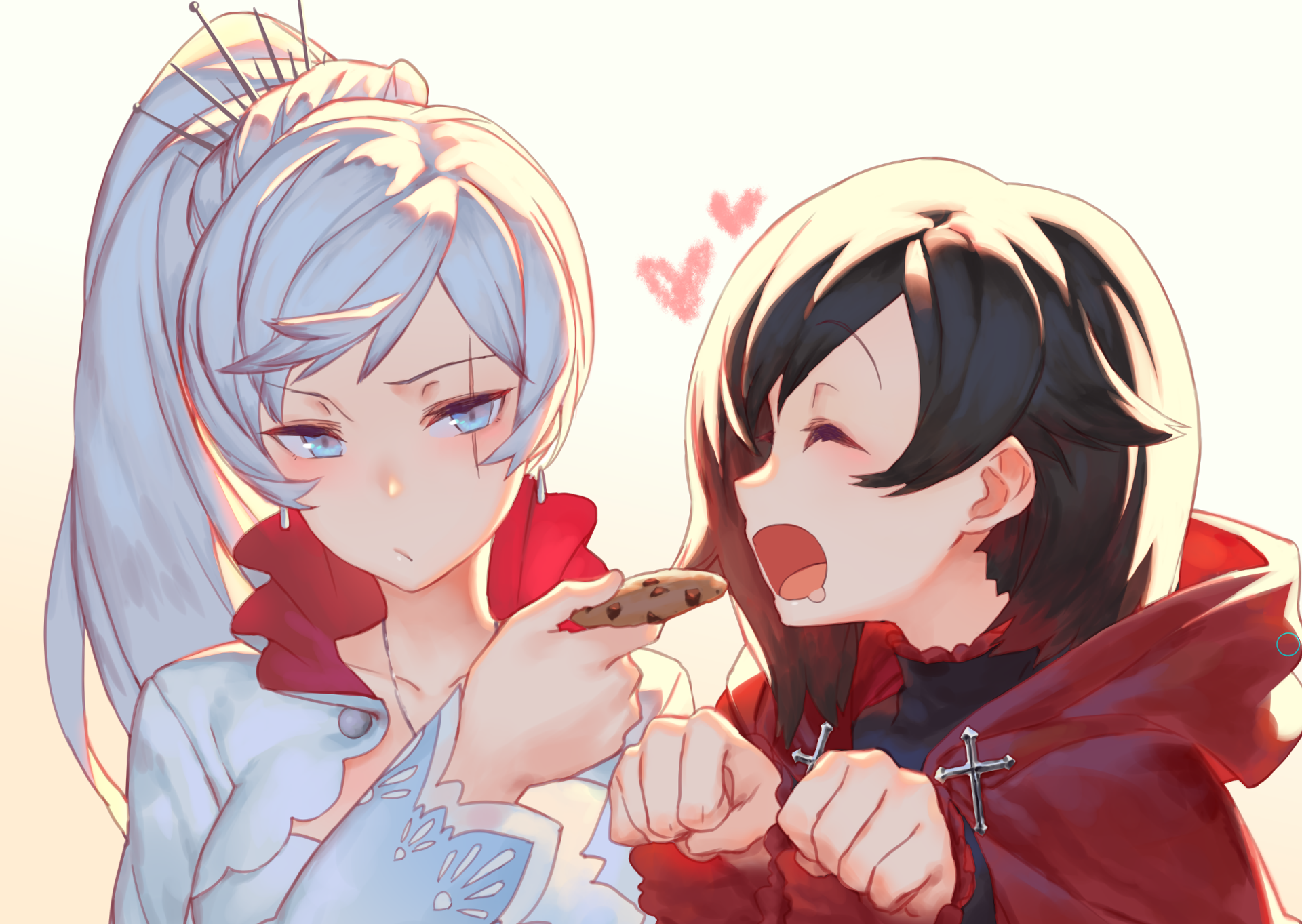 RWBY HD Wallpaper: Weiss Schnee and Ruby Rose Fun Moments