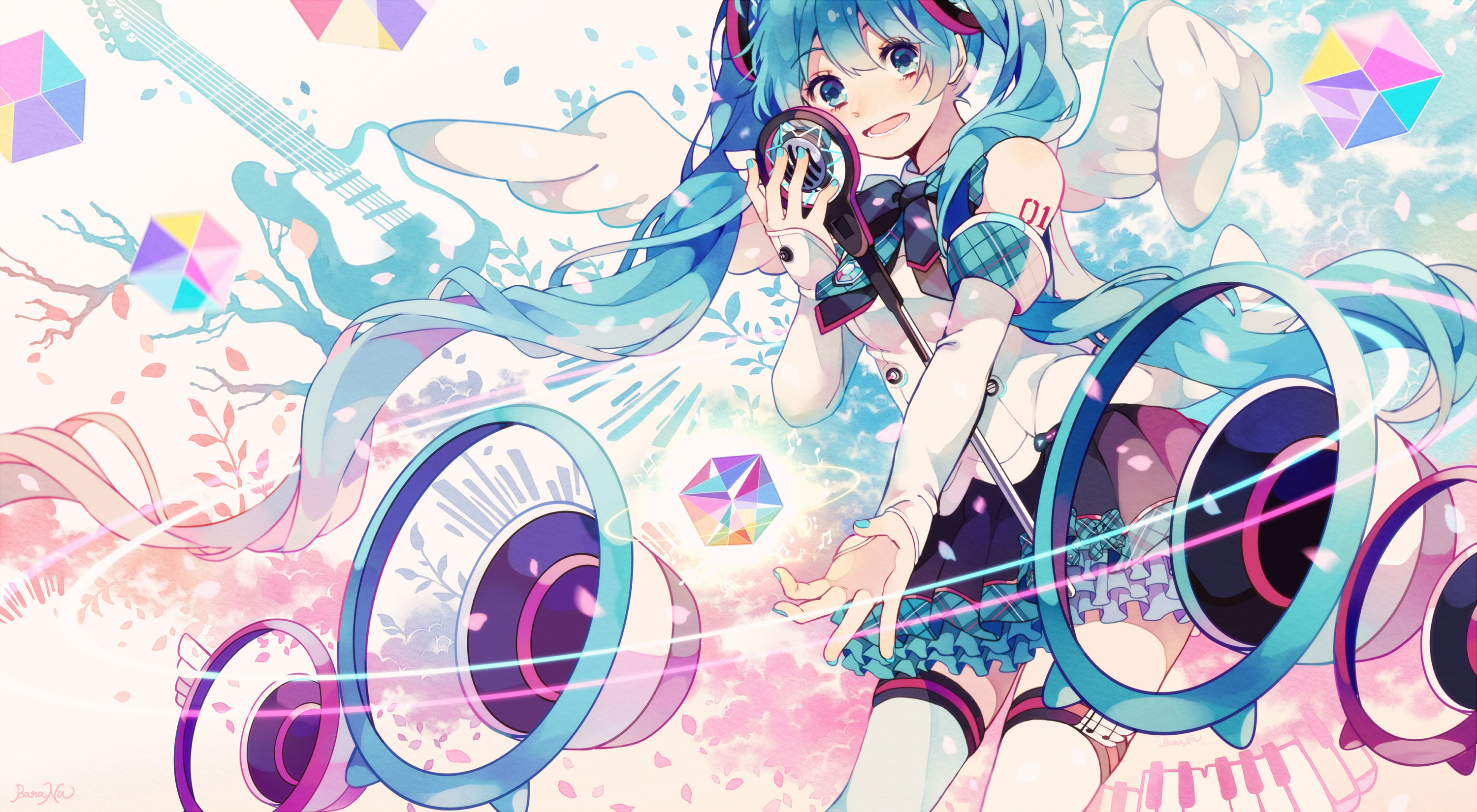 Download Hatsune Miku Anime Vocaloid HD Wallpaper