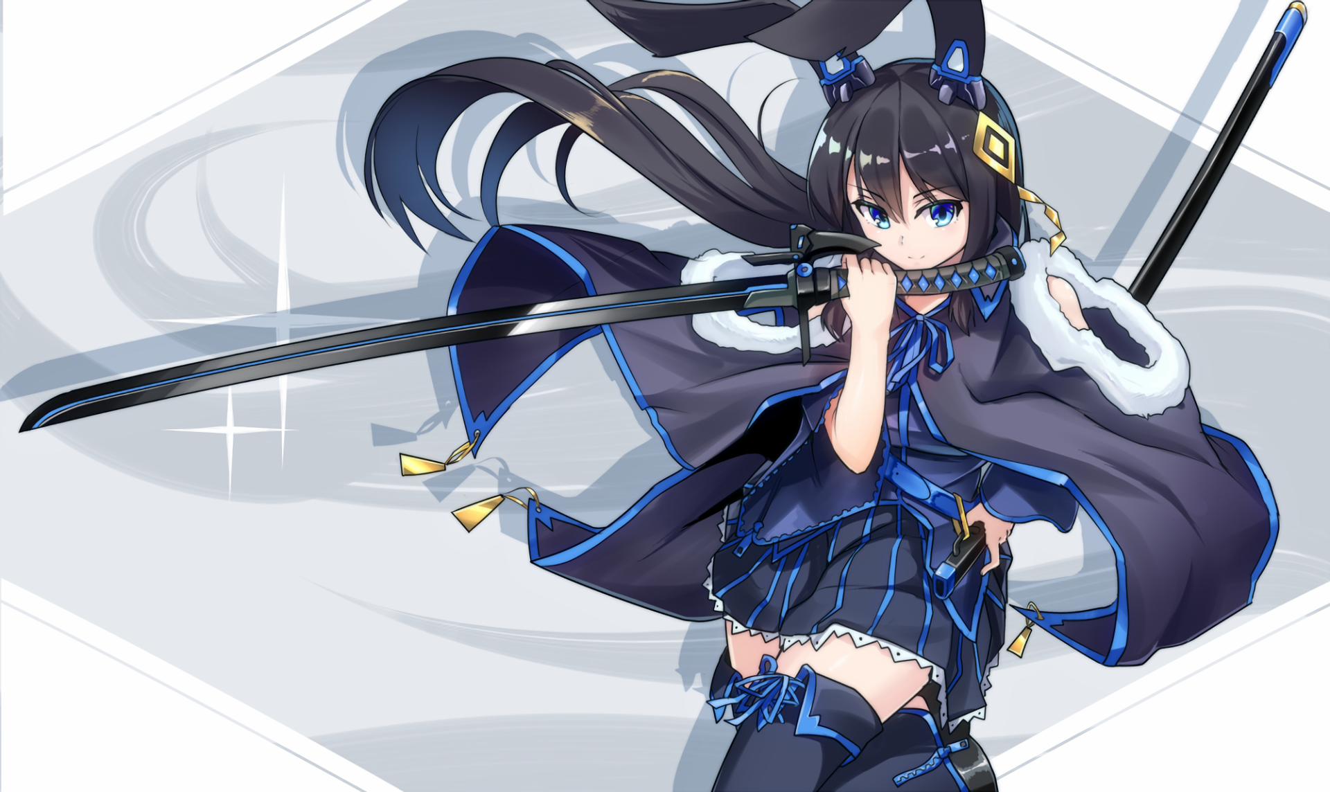 Dynamic Anime HD Wallpaper: Original Character in Action