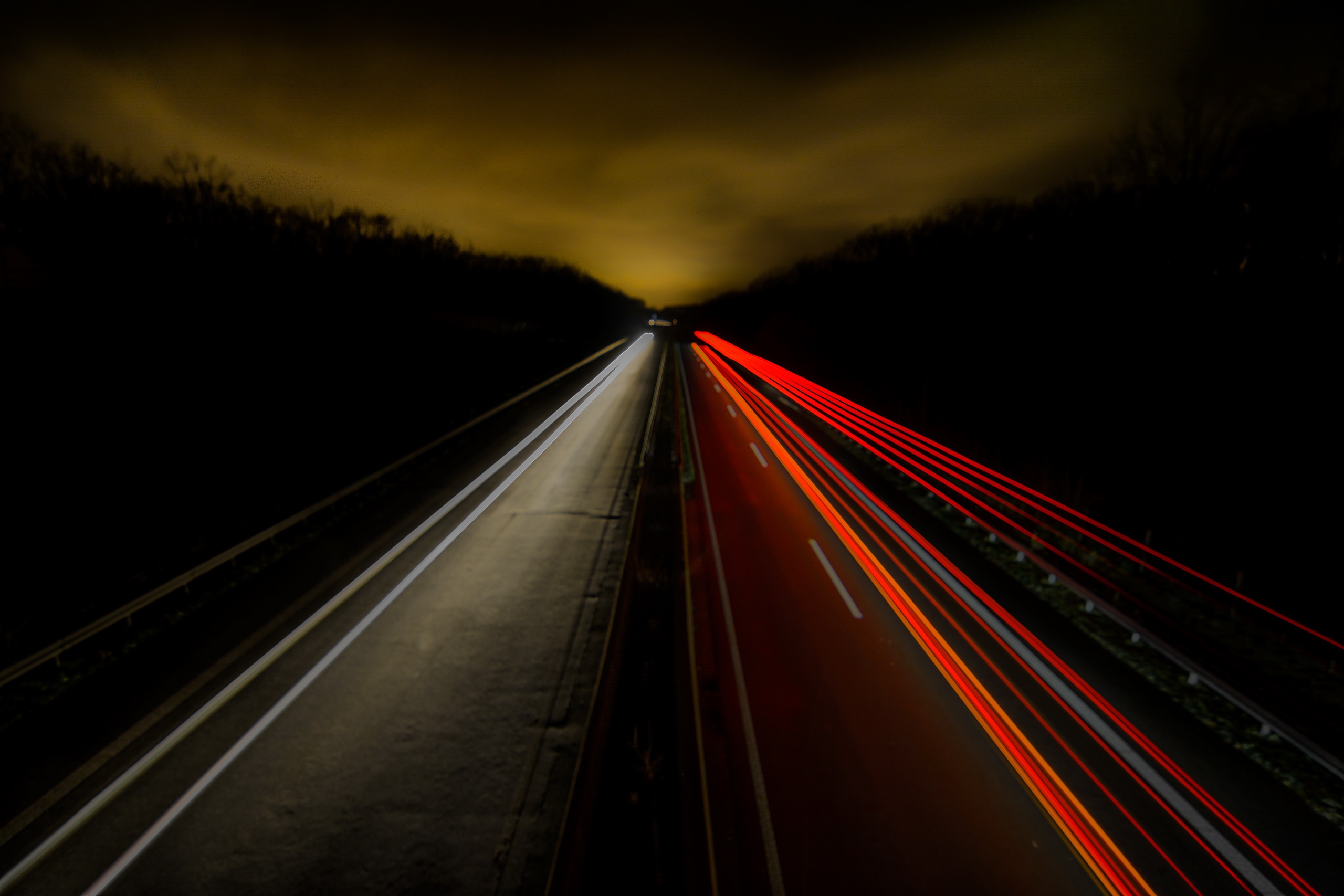 Download Light Night Road Photography Time Lapse HD Wallpaper