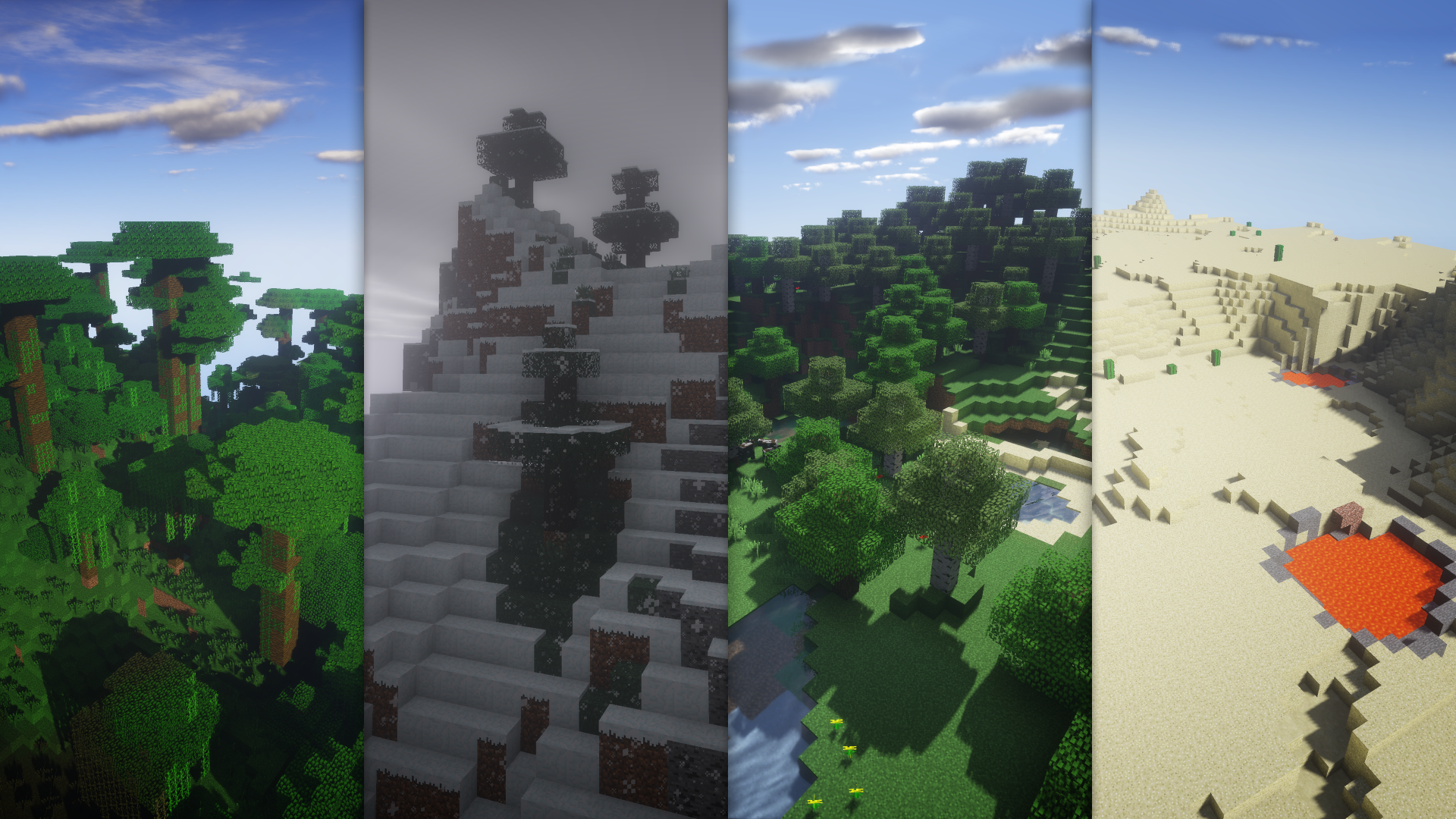 Minecraft biomes by Luke100000