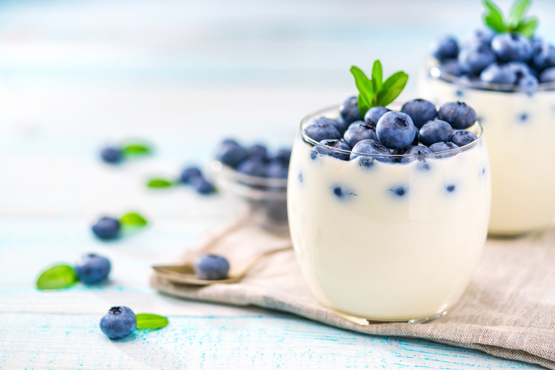 Creamy Blueberry Yogurt Delight | 8K Ultra HD Dessert Still Life