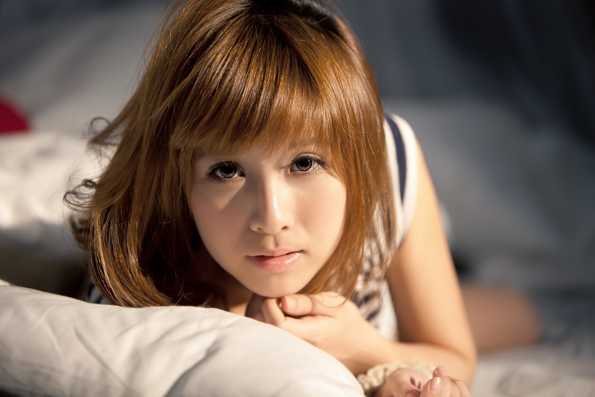 4K Ultra HD Portrait of Elegant Asian Brunette Model