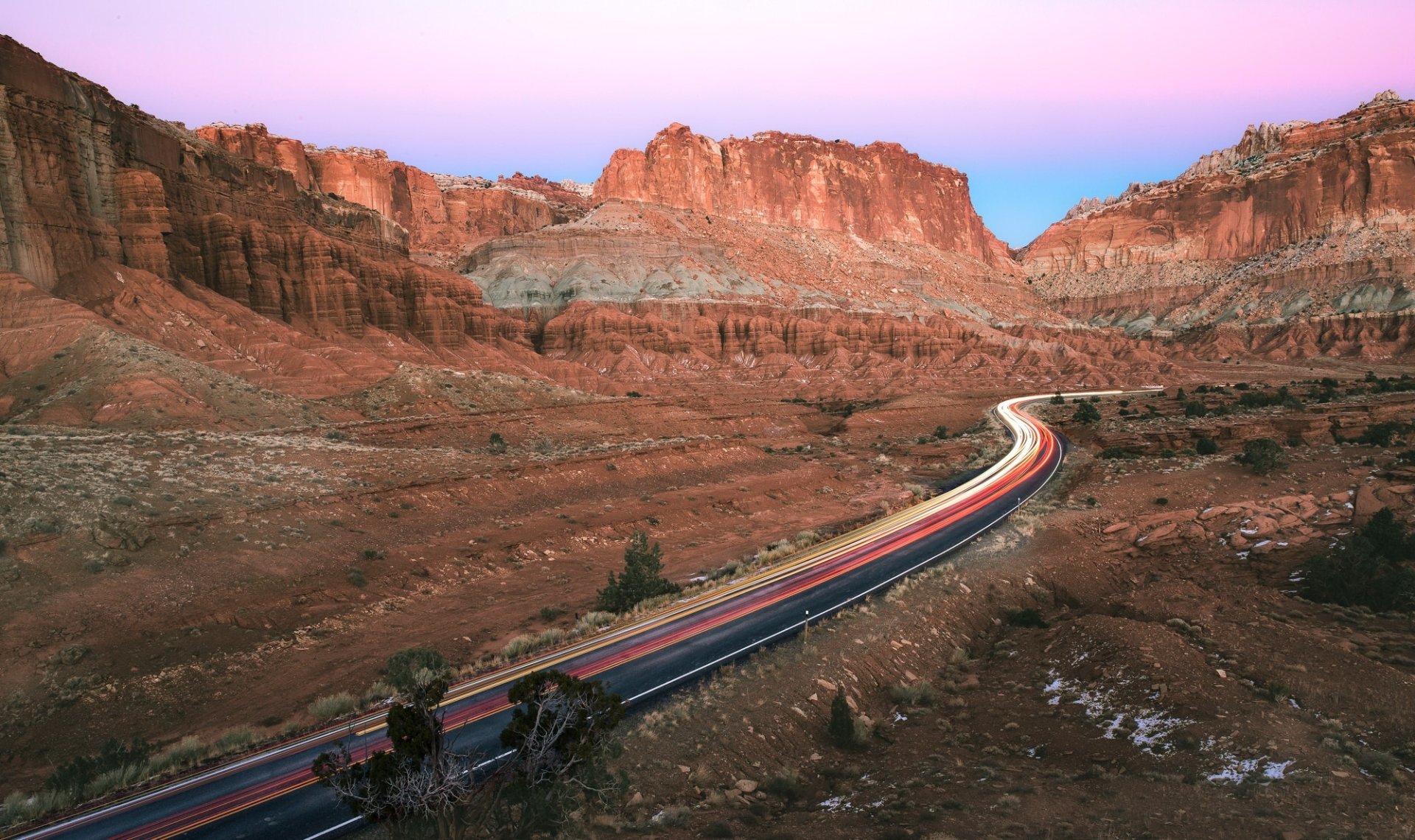 Desert Journey: Time-Lapse Road Through Stunning Natural Landscape HD ...