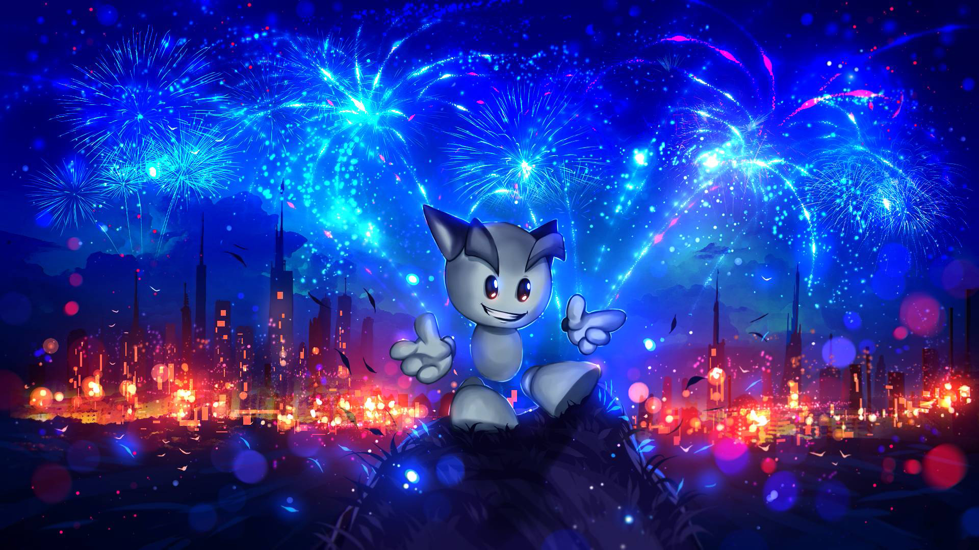 Download Fantasy Night Anime Original Anime Night HD Wallpaper by ...